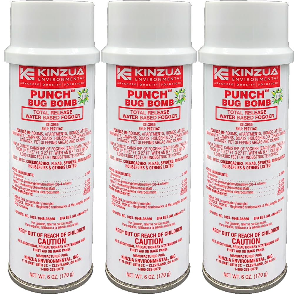 Punch Bug Bomb (3-Pack) | 100% Kills Mosquitoes, Cockroaches, Fleas ...