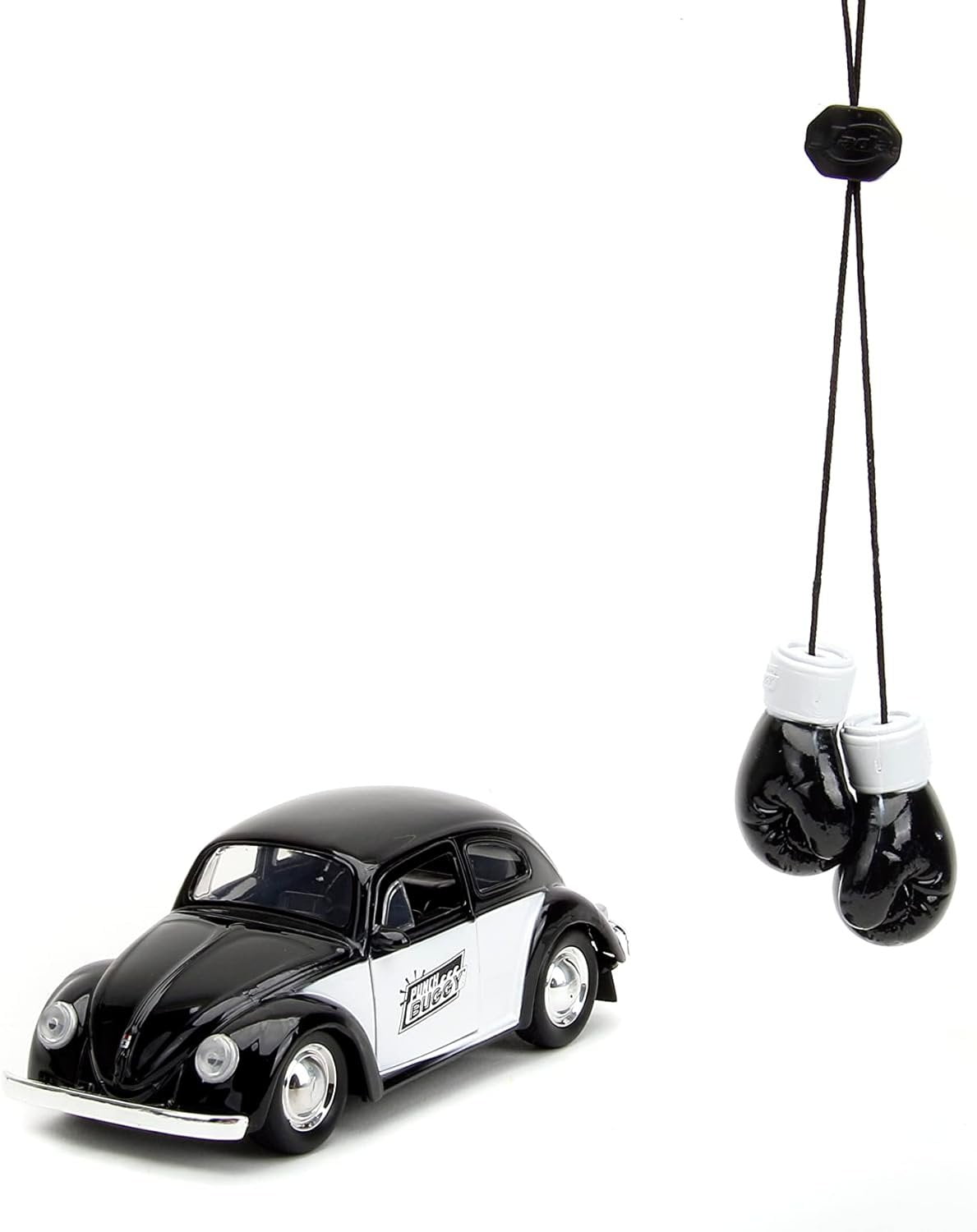 Punch Buggy 59 VW Beetle Black 1:32 Vehicle and Gloves - Walmart.com