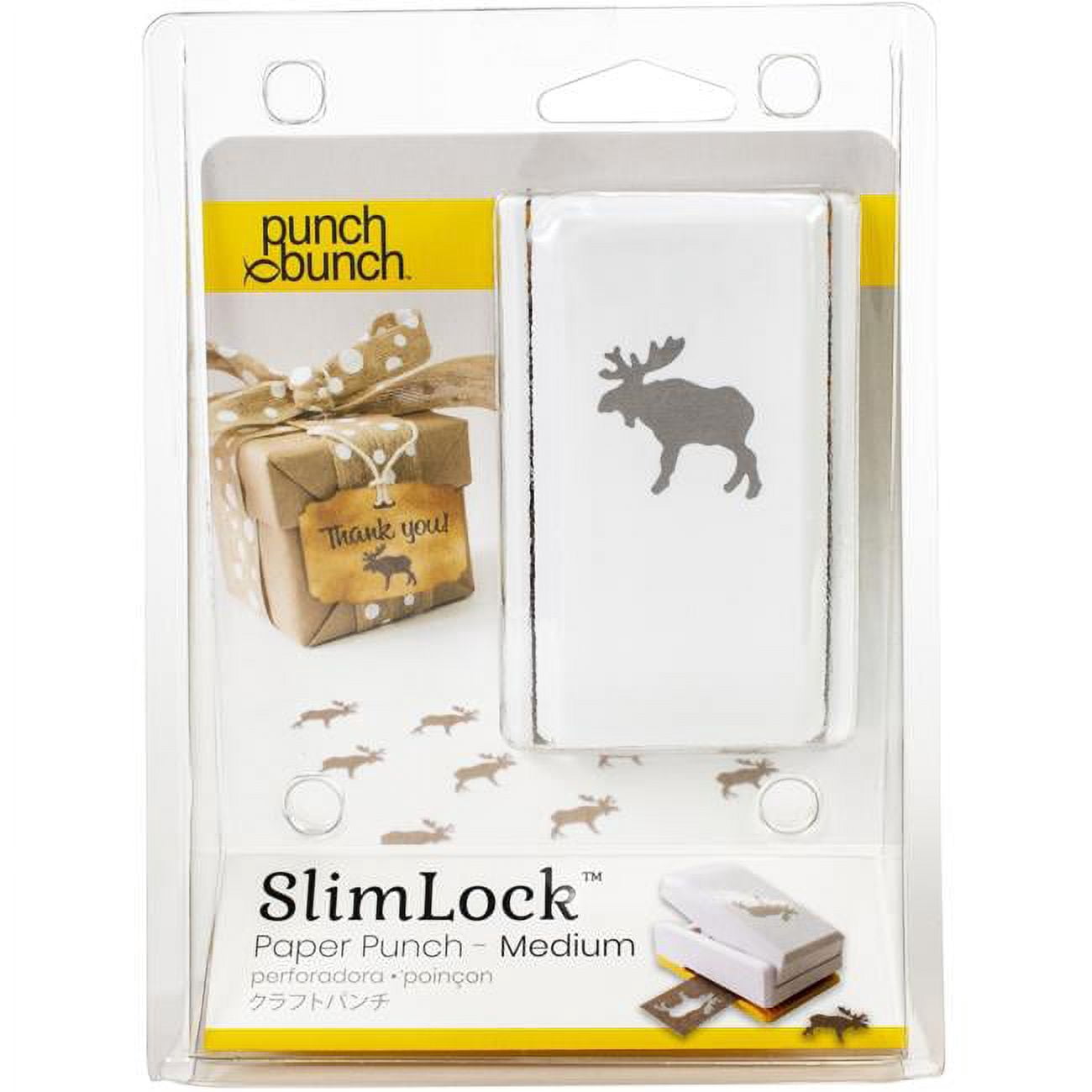 Punch Bunch SlimLock Medium Punch-Moose 1"X.75" - Walmart.com