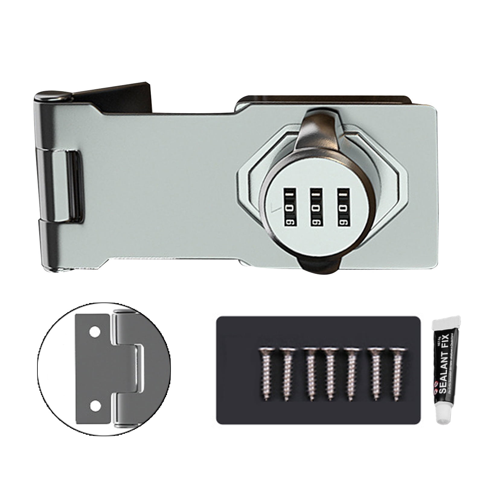 Punch Cabinet Door Password Lock Anti-theft Drawer Lock Double Cabinet ...