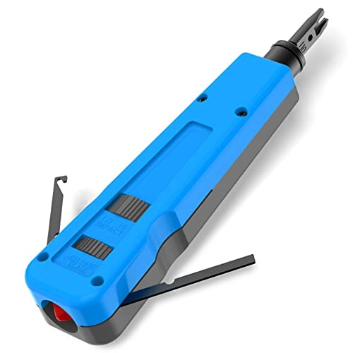 Punch Down Tool 110 Ethernet Keystone Punch Tool with 110/66 Blades ...