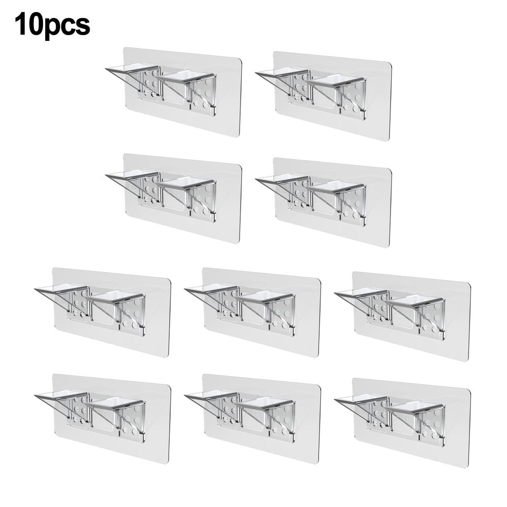 Punch-Free Cabinet Layered Shelf Triangular Support Frame Movable Layer ...