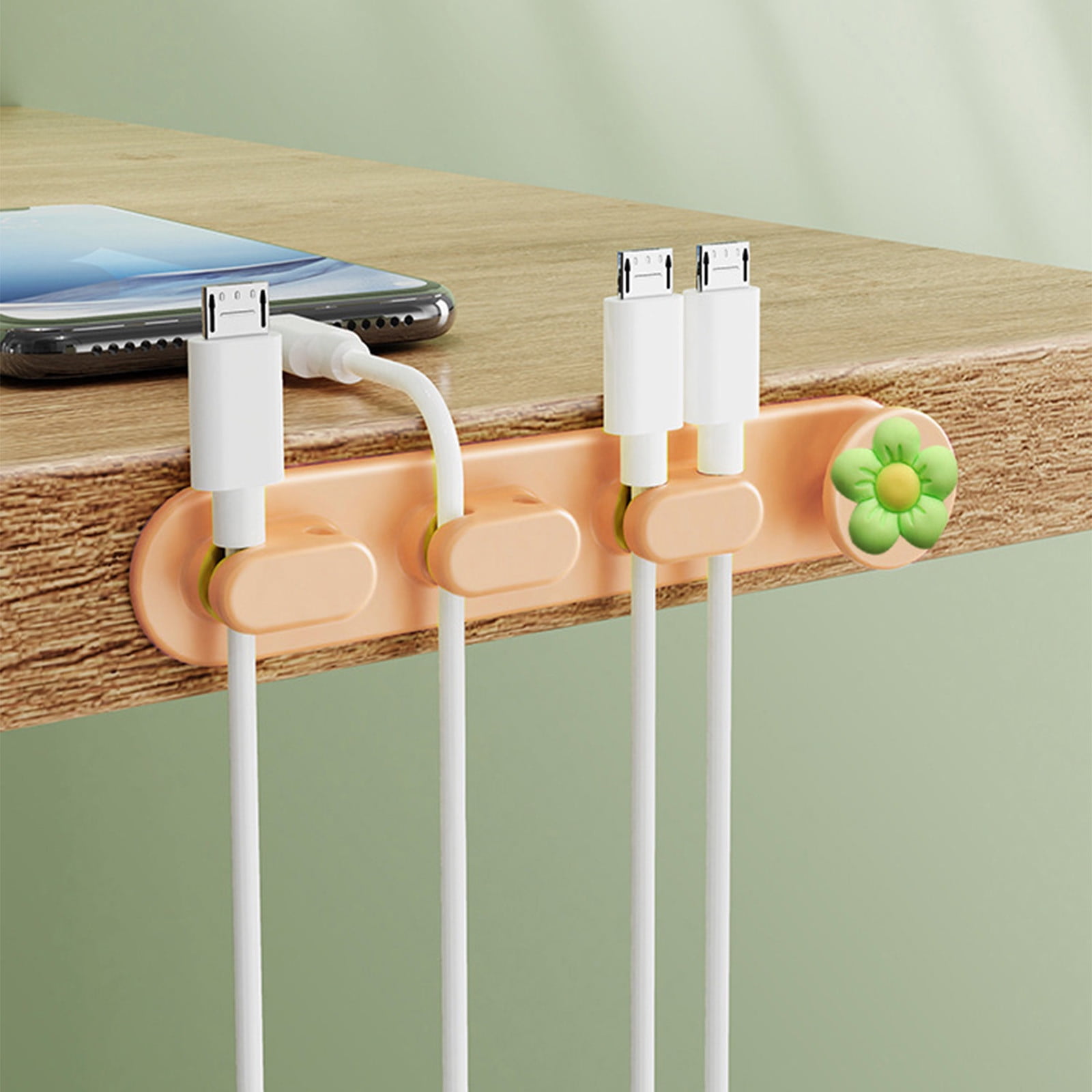 Punch-Free Cable Clamp, Plastic Desktop Organizer for Data Wires ...