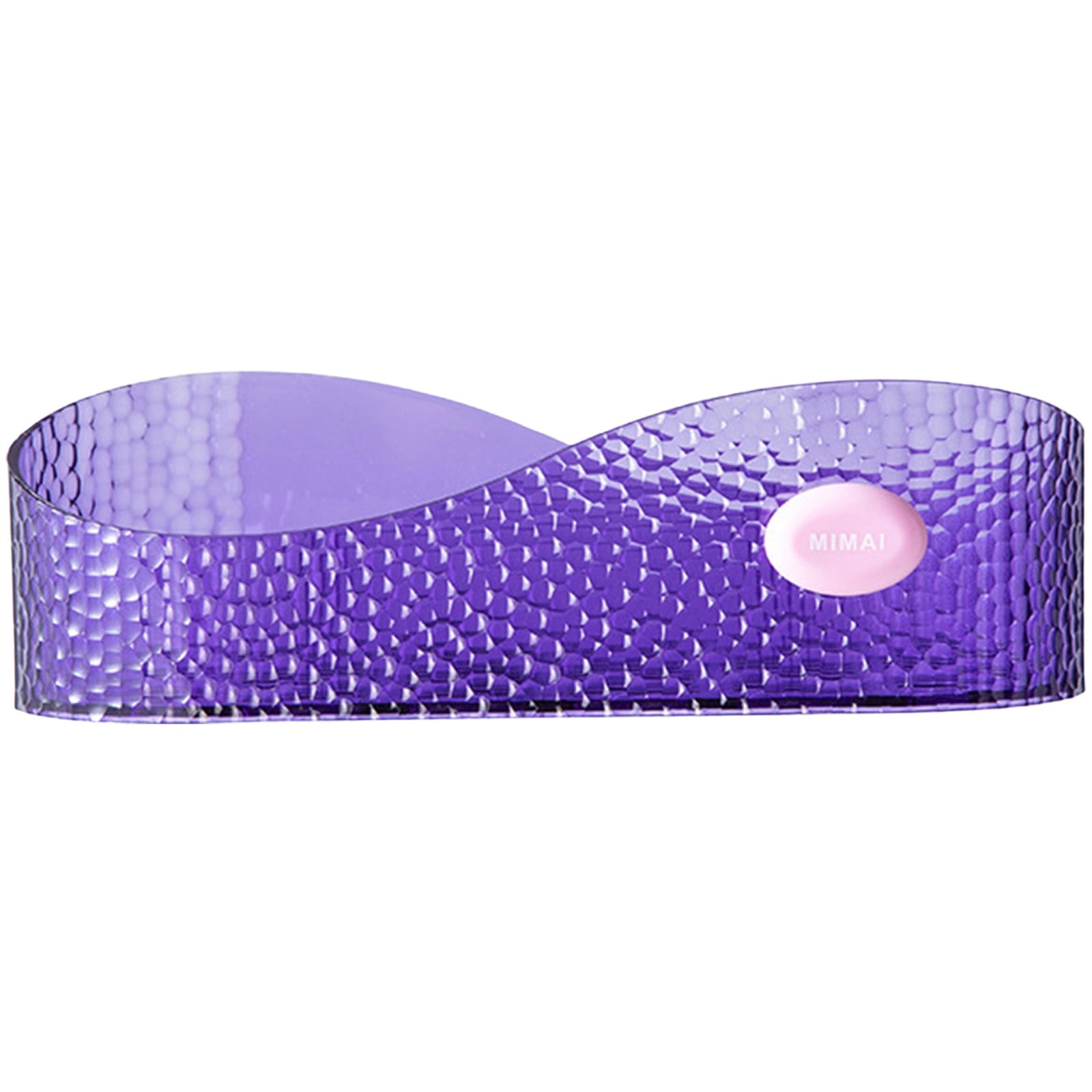 Punch-Free Hammer Pattern Storage Rack Purple, Wall Mounted Bathroom ...