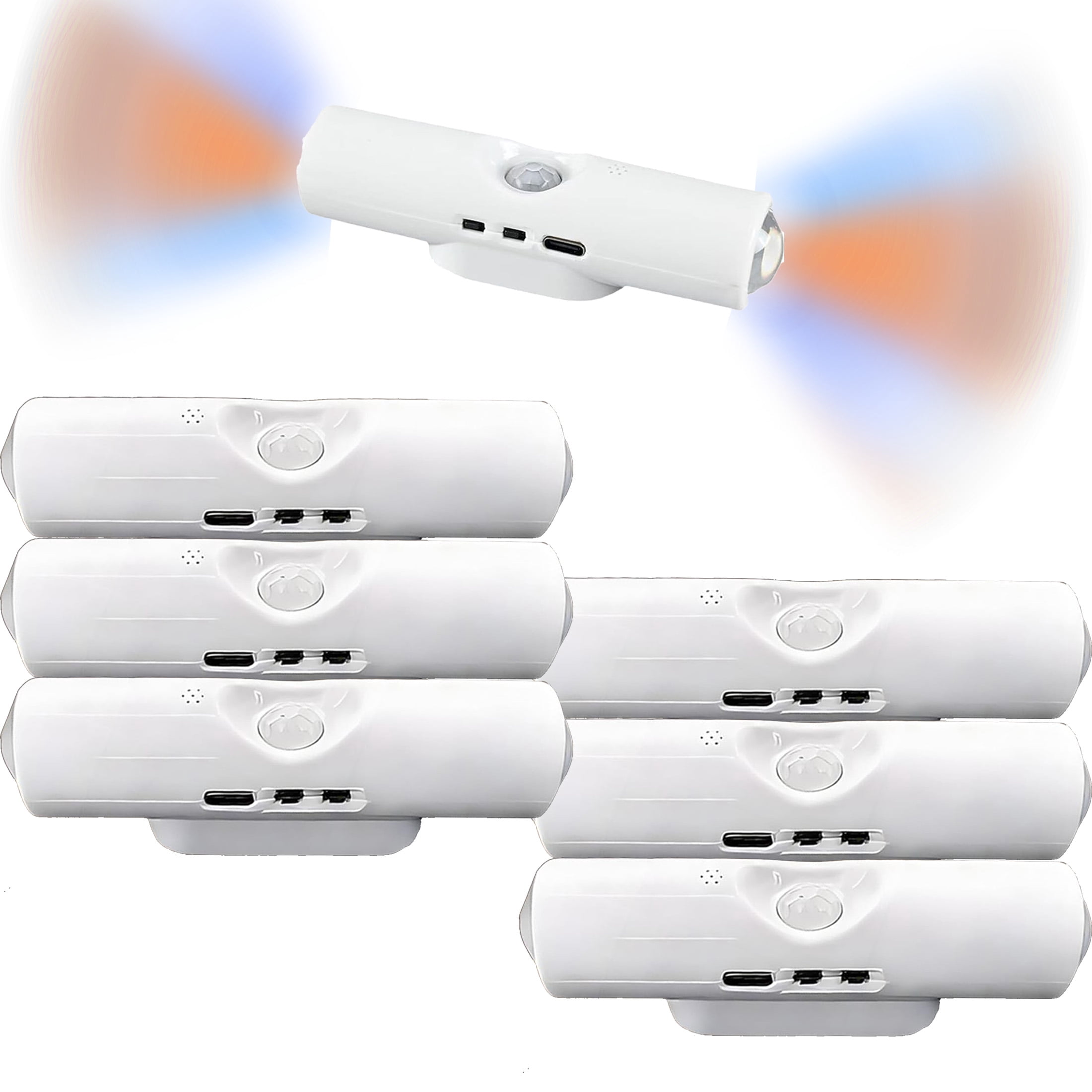 Punch-Free Magnetic Rechargeable RGB LED Motion Sensor Light – Smart ...
