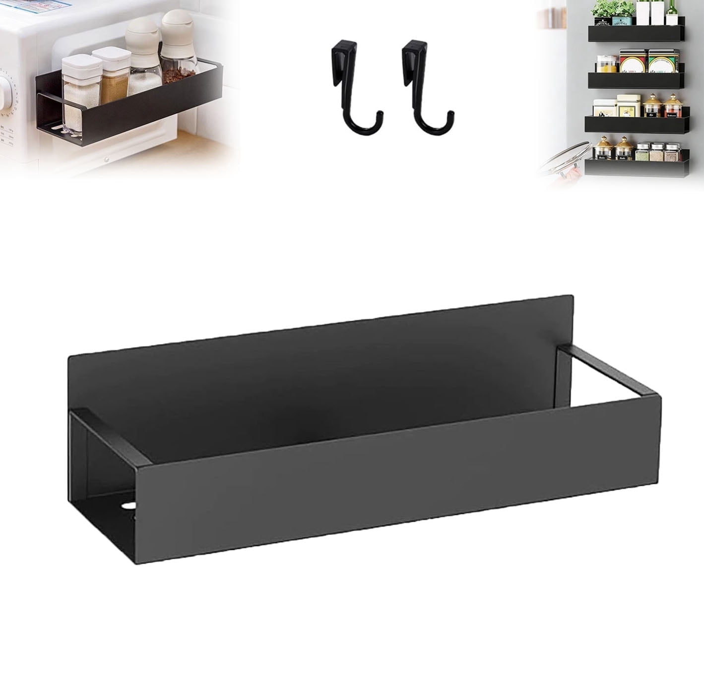 Punch Free Magnetic Storage Rack Organize, Magnetic Spice Storage Rack ...