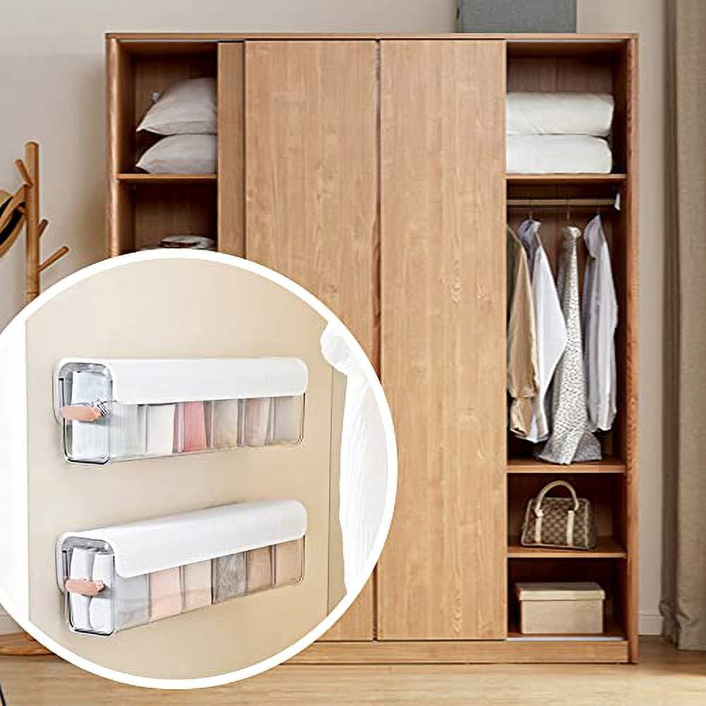 Punch-Free Multifunctional Storage Box, Upgrade Wall Mounted Underwear ...