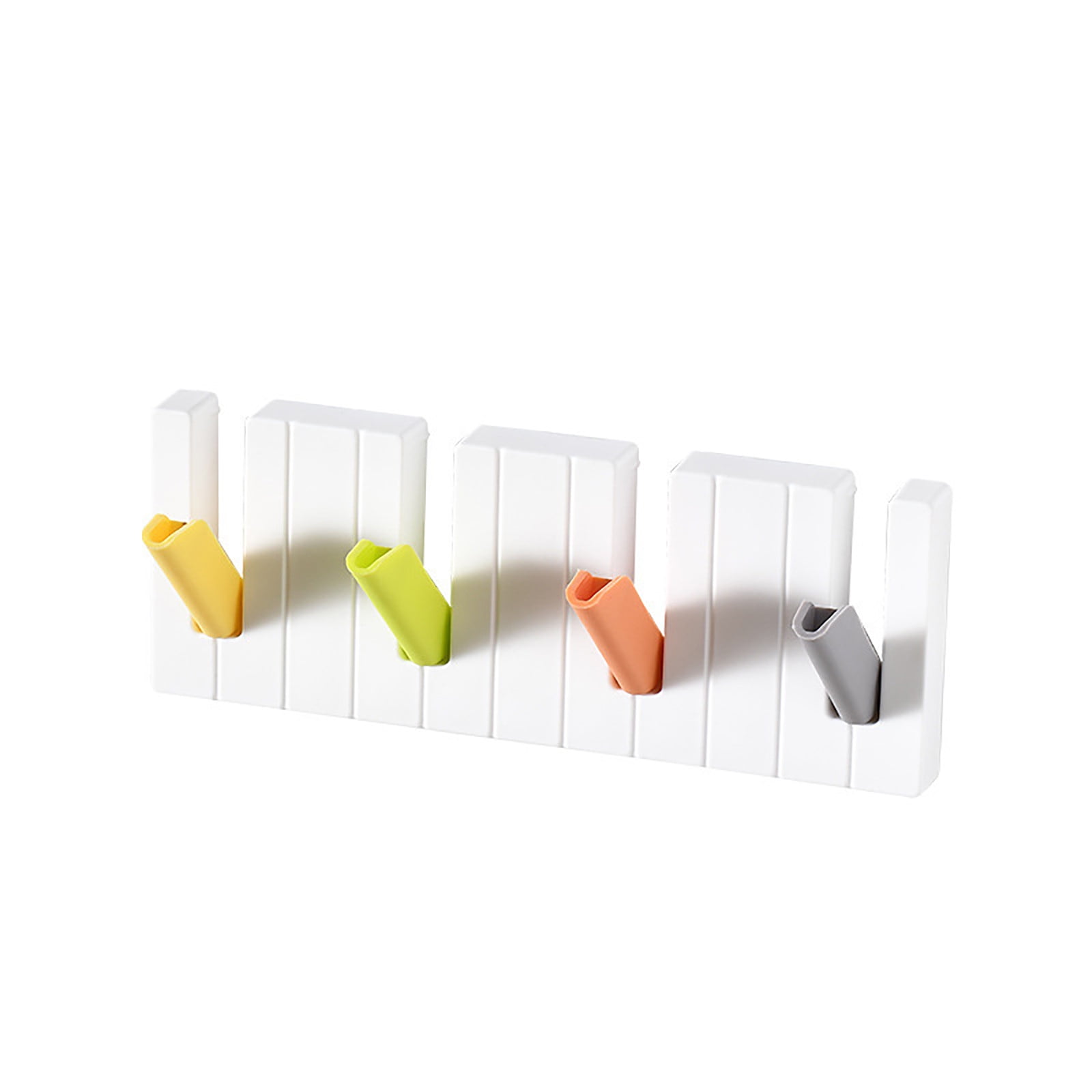 Punch-Free Piano Storage Rack (Color) - 4 Hooks Piano Keys Wall Mounted ...