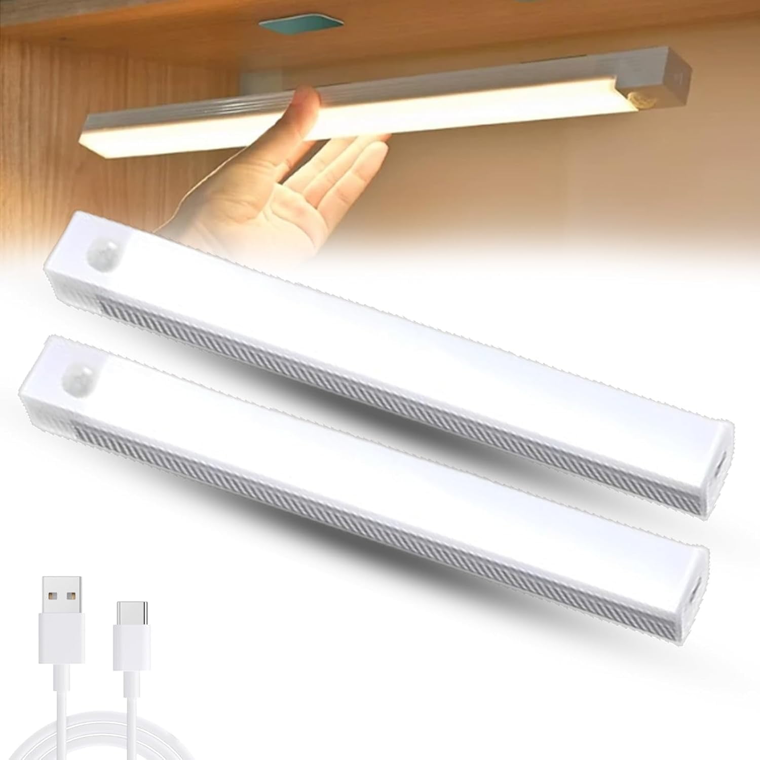 Punch-Free Smart Sensor Magnetic Rechargeable LED Lights, 3 Color ...