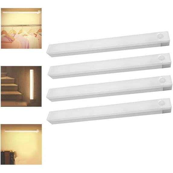 Punch Free Smart Sensor Magnetic Rechargeable LED Lights, 7.87in ...