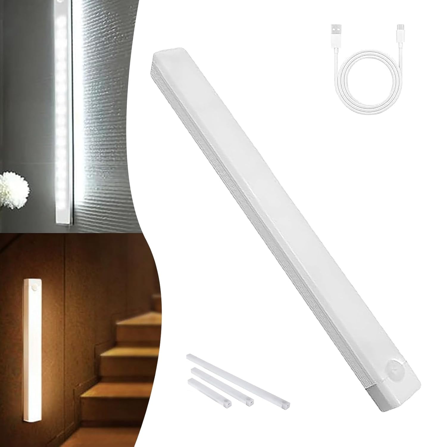 Punch-Free Smart Sensor Magnetic Rechargeable LED Lights, Closet Lights ...