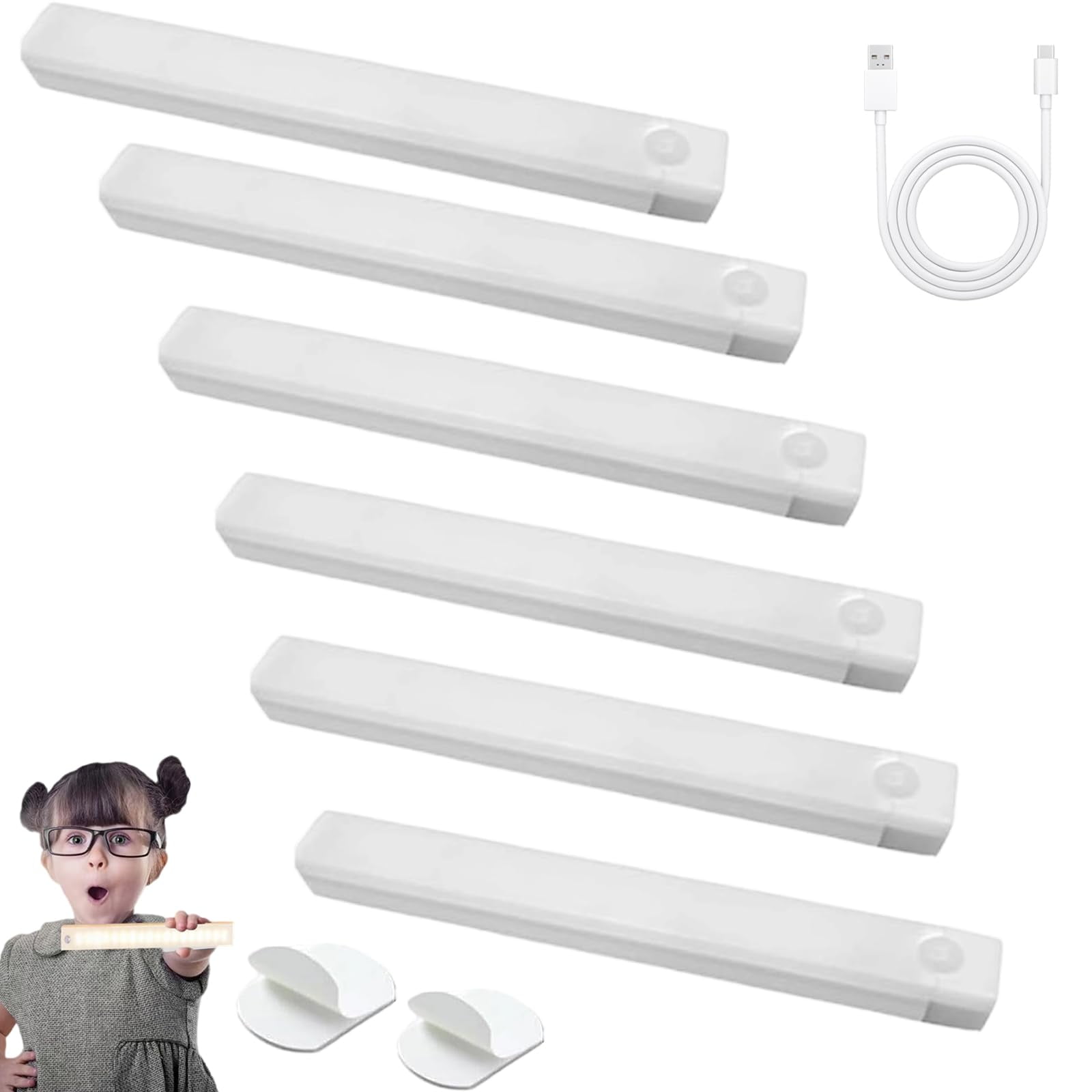 Punch-Free Smart Sensor Magnetic Rechargeable LED Lights, Motion Sensor ...