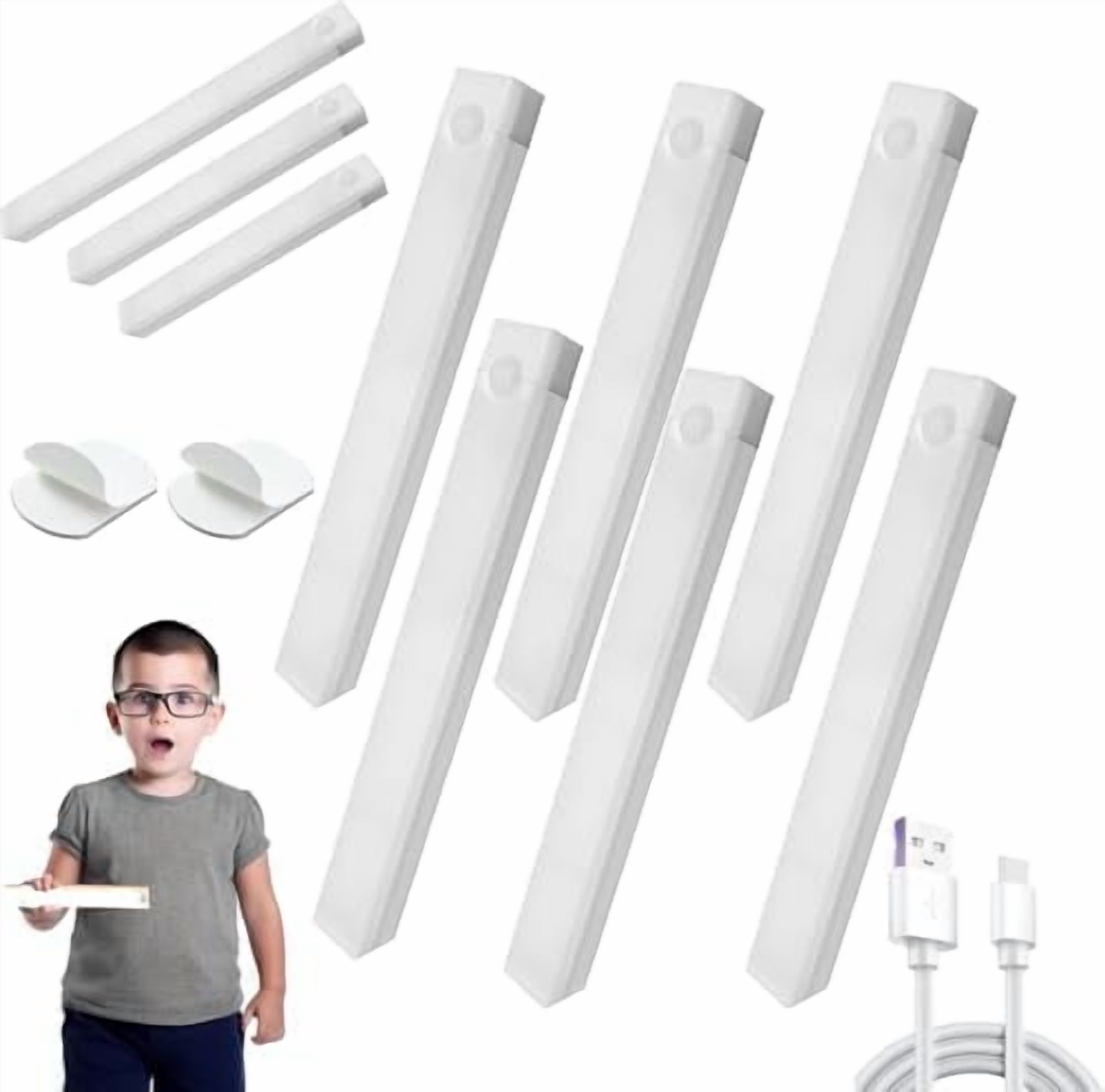 Punch-Free Smart Sensor Magnetic Rechargeable LED Lights, Motion Sensor ...