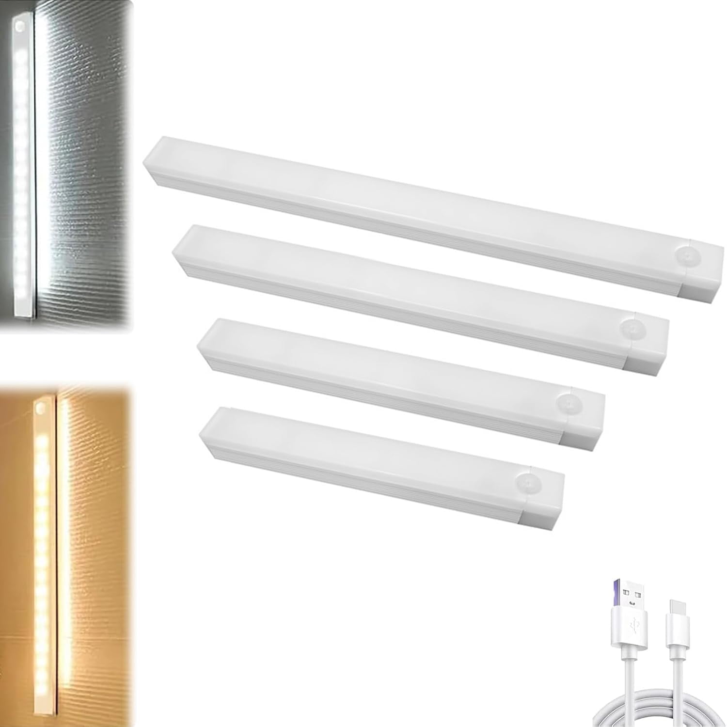 Punch-Free Smart Sensor Magnetic Rechargeable Led Lights, Rechargeable ...