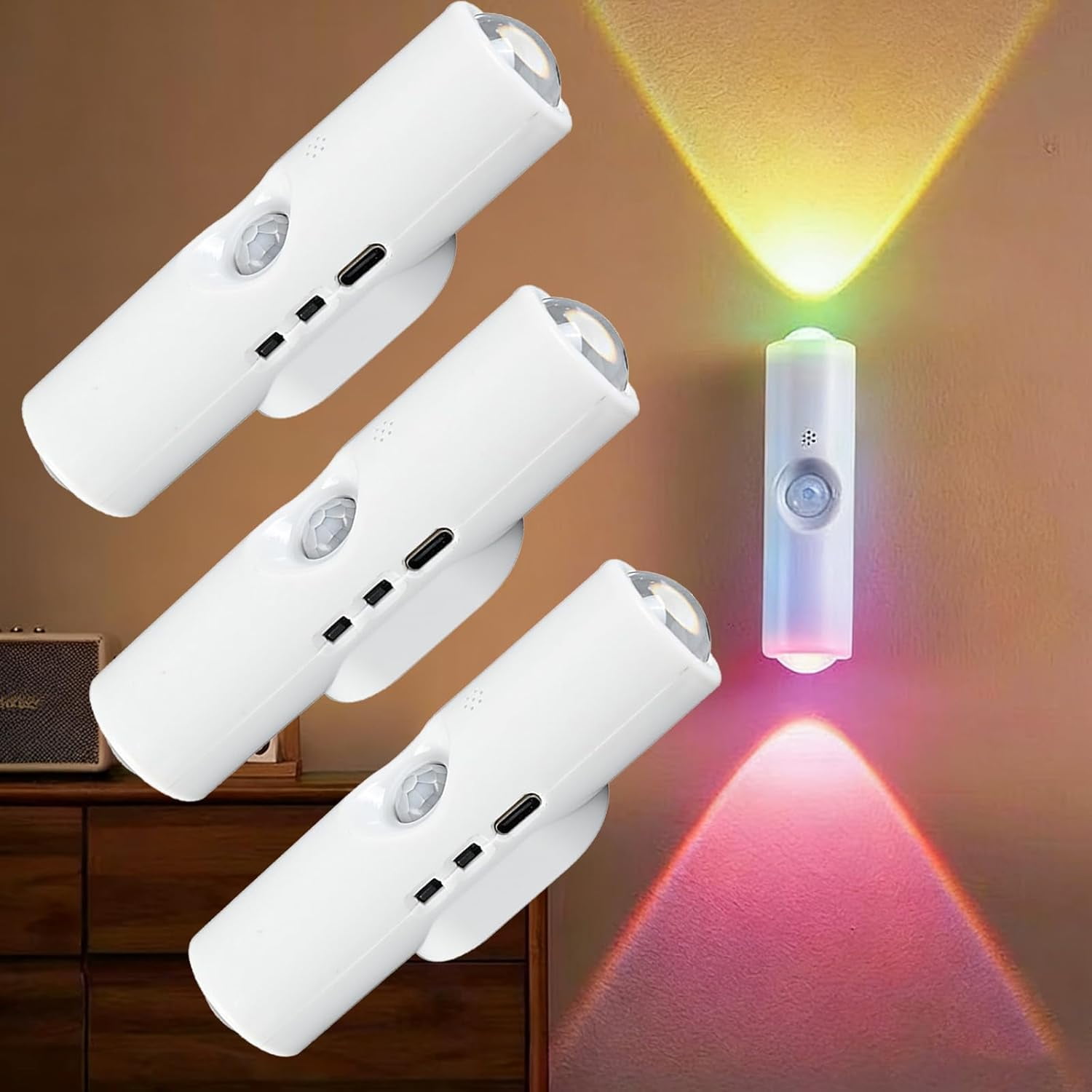 Punch-Free Smart Sensor Magnetic Rechargeable Led Lights, Smart LED ...