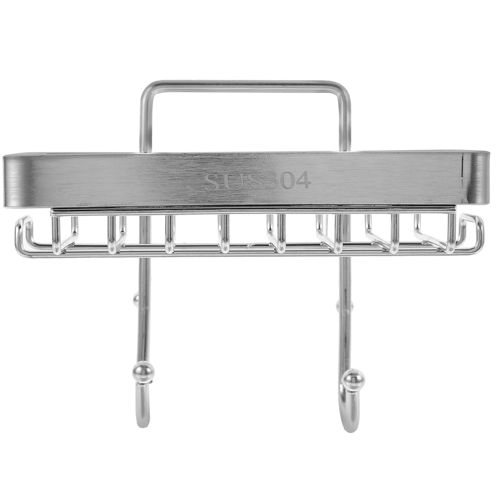 Punch Free Storage Hanging Soap Dish Stainless Organizer Holder with ...