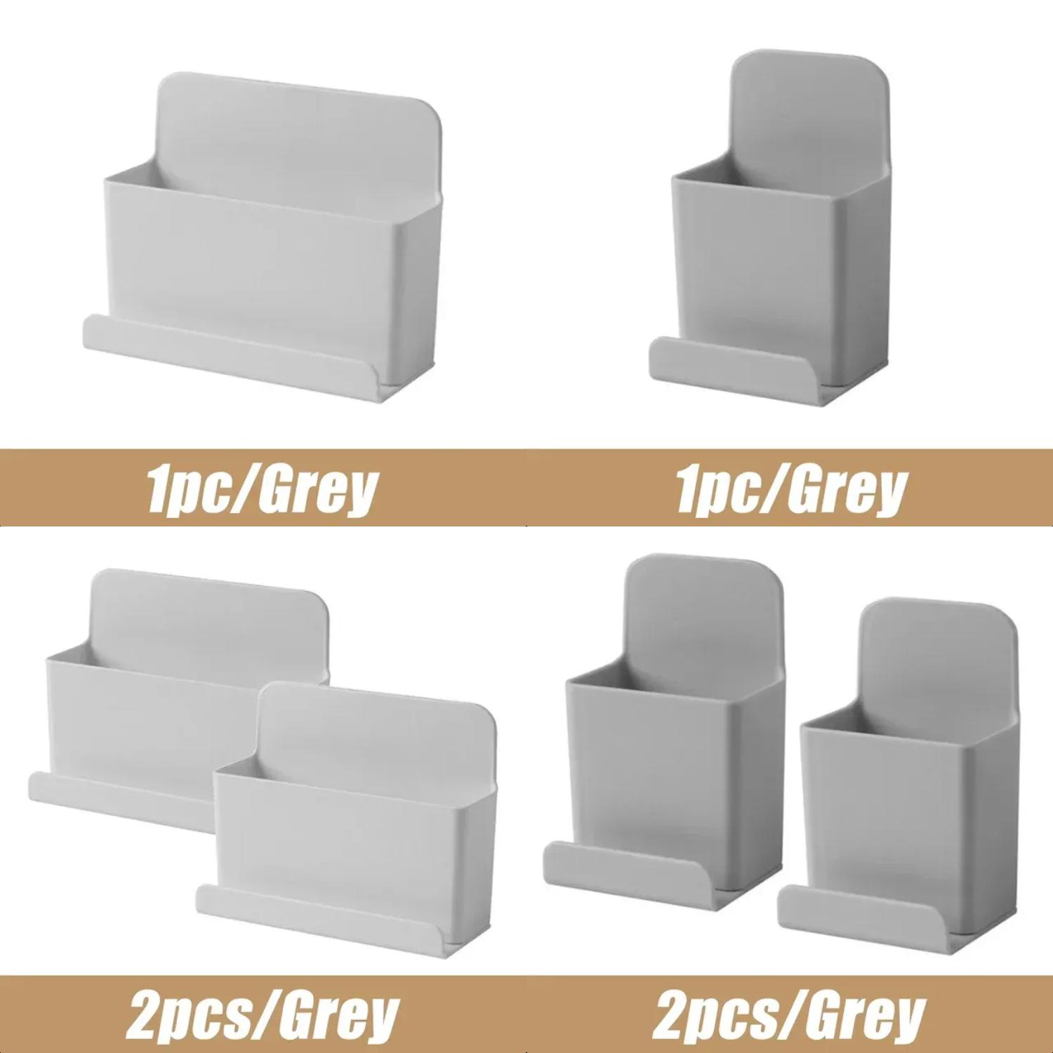 Punch-Free Wall Mounted Organizer Box with Convenient Storage for TV ...