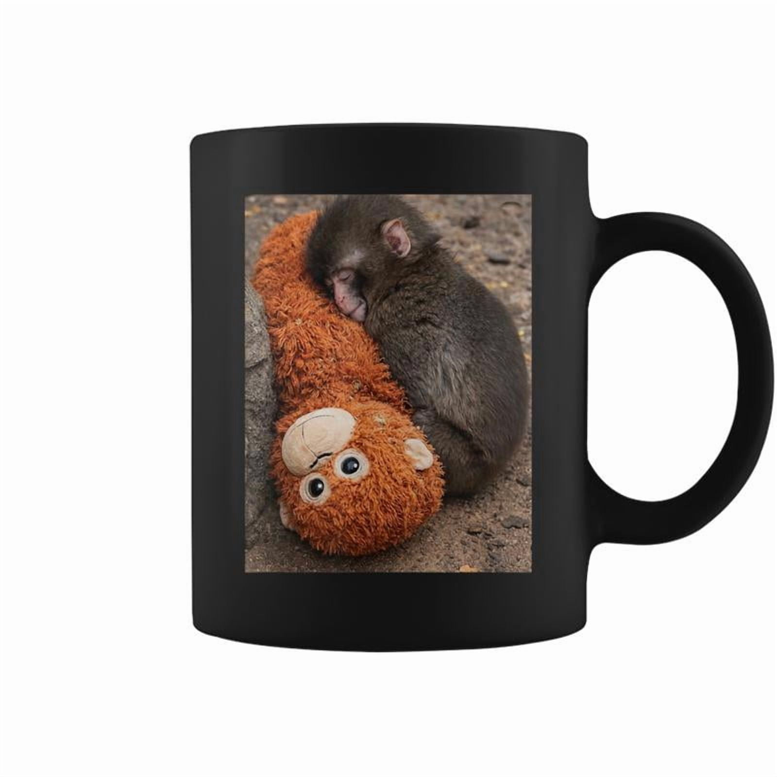 Punch Monkey Meme Cute Baby Plush Toy Sign Of Mother Love Coffee Mugs ...