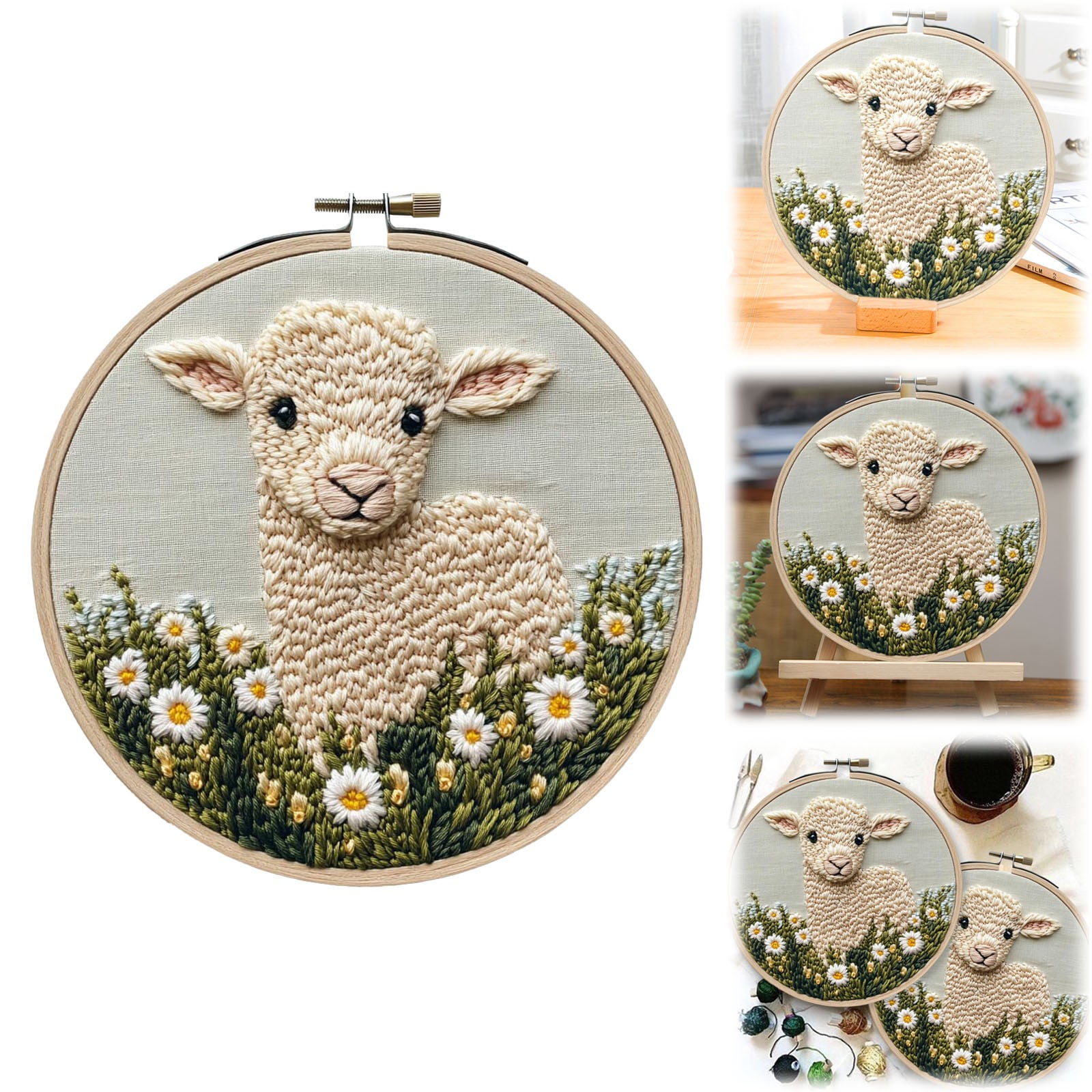 Punch Needle Kit For Beginners – Calf Punch Stitching Kit For Adults ...