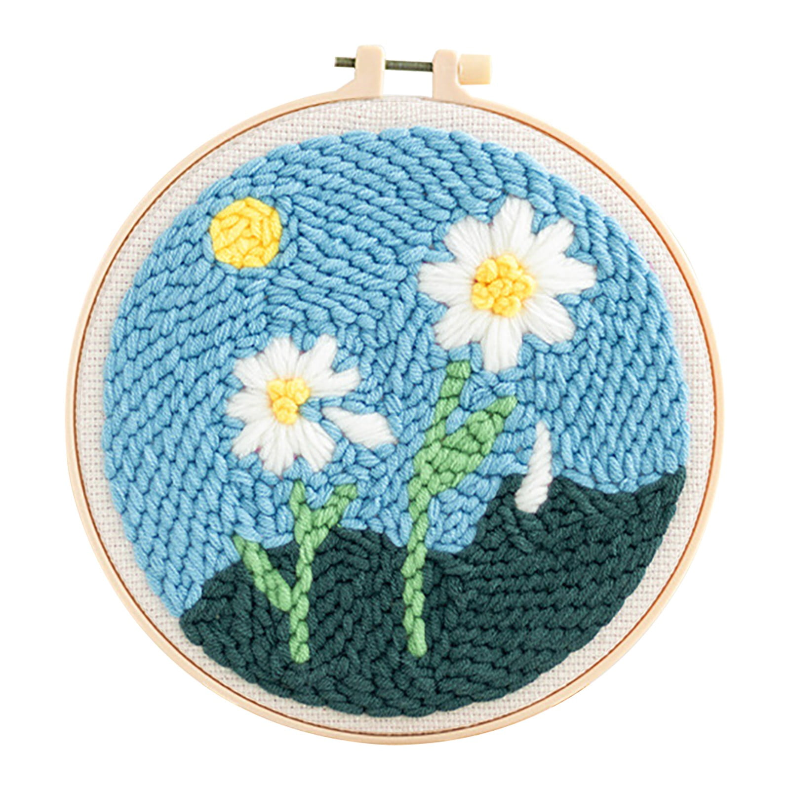 Punch Needle Kit, Furenl Adult Beginner Diy Style Ring Kit Beginner ...