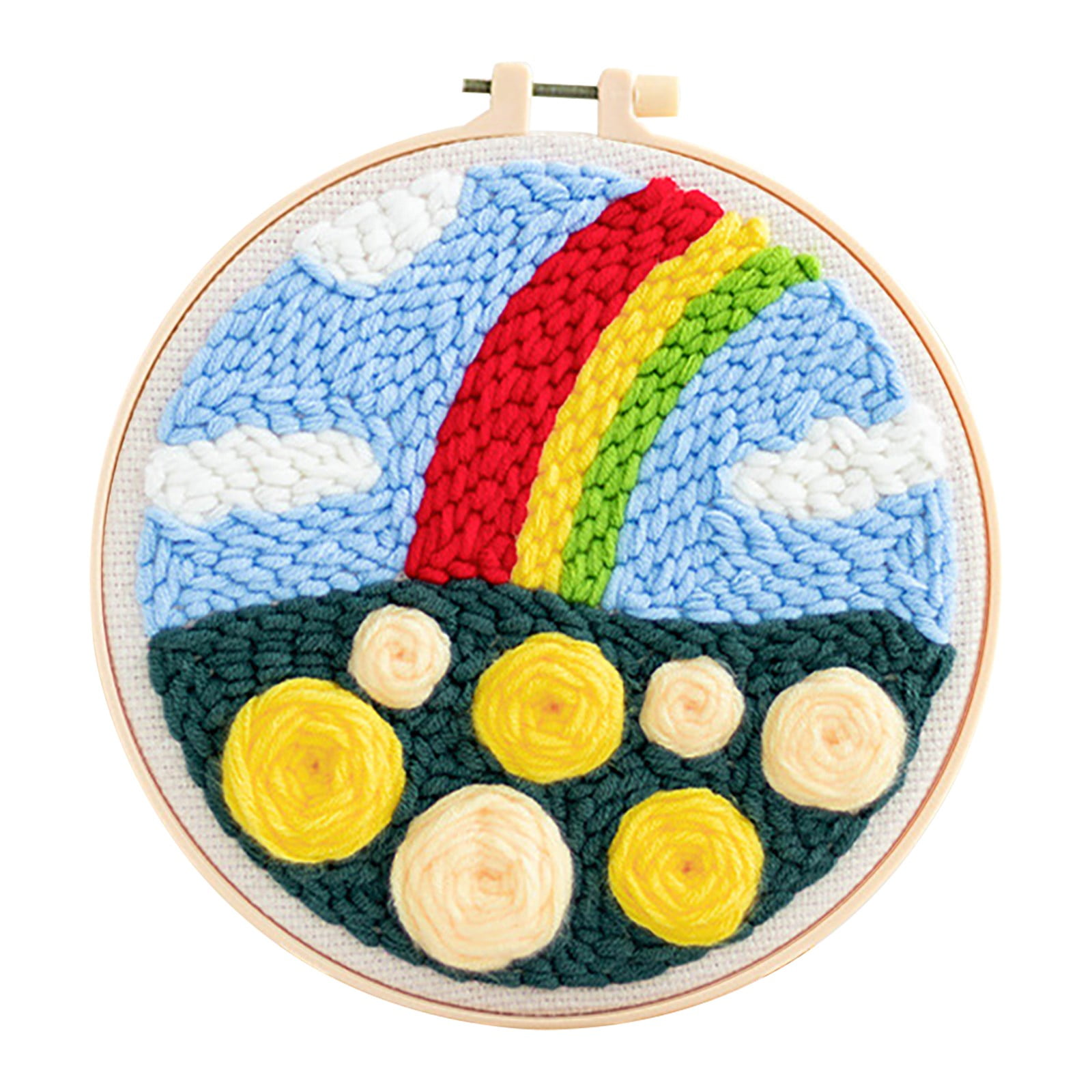 Punch Needle Kit, Furenl Adult Beginner Diy Style Ring Kit Beginner ...