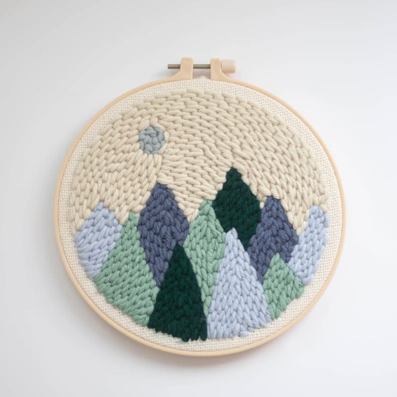 Punch Needle Kit Rug Set Embroidery Kits for Beginner Starter Kits with ...