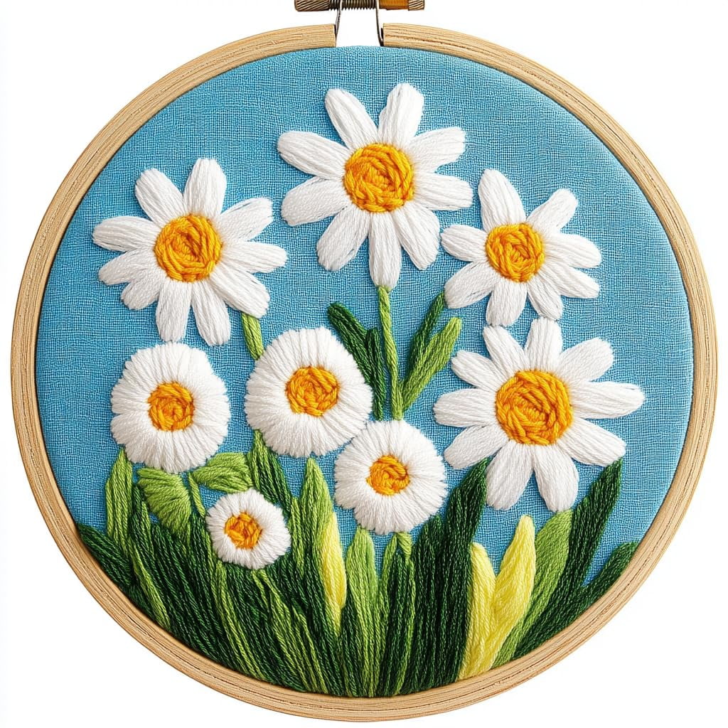 Punch Needle kits Cute Daisy Flowers Easy for Beginners DIY Punch ...