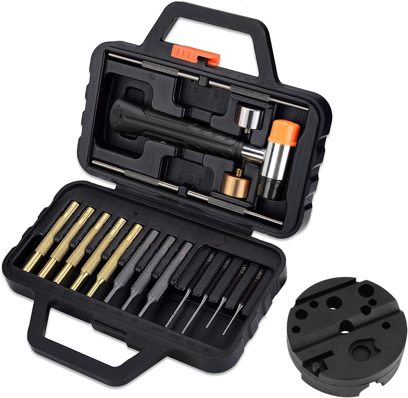 Walmart Punch Set with Bench Block, Brass Punch Set, Magnetic Block ...