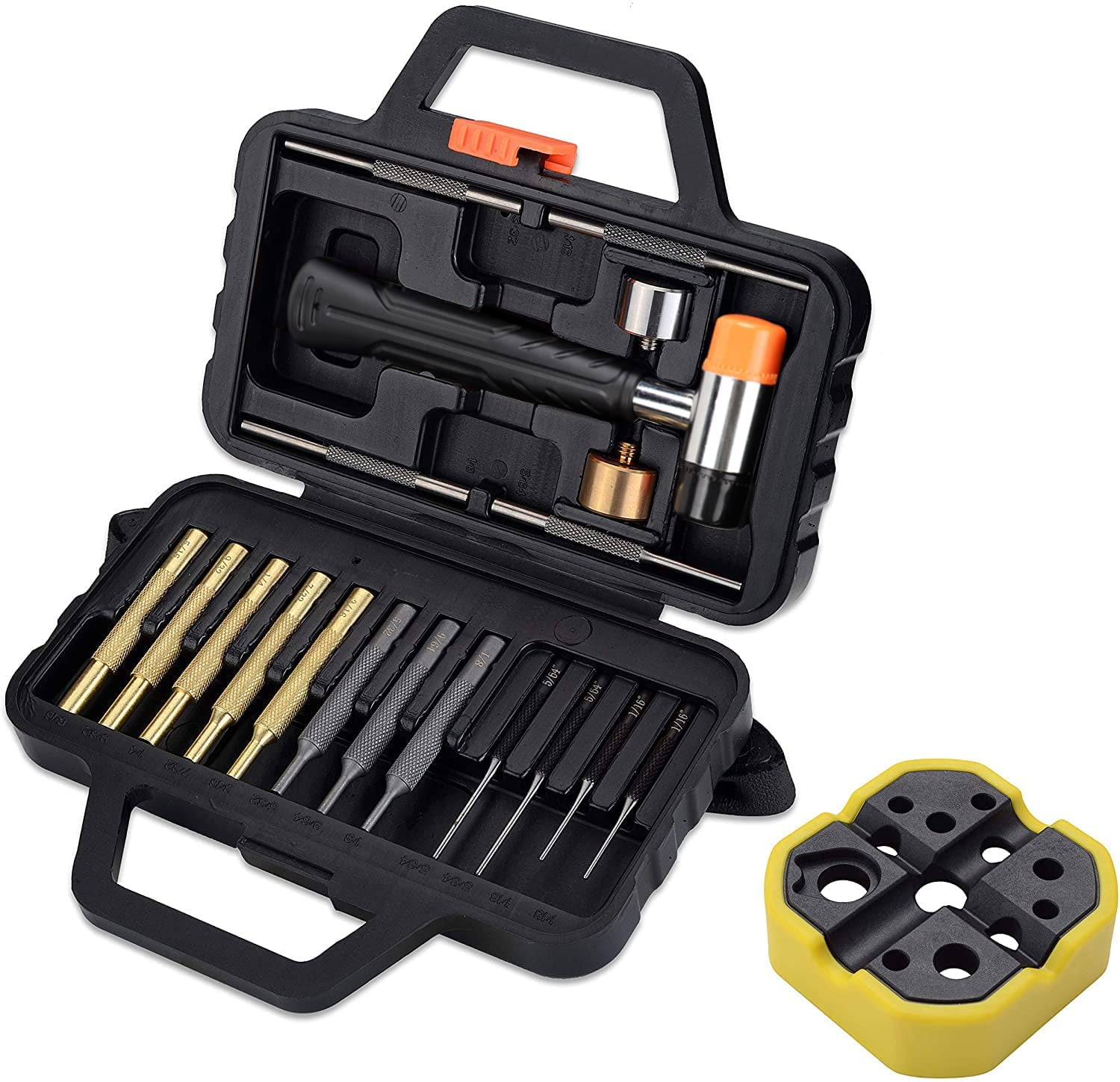 Walmart Punch Set with Bench Block, Brass Punch Set, Magnetic Block ...