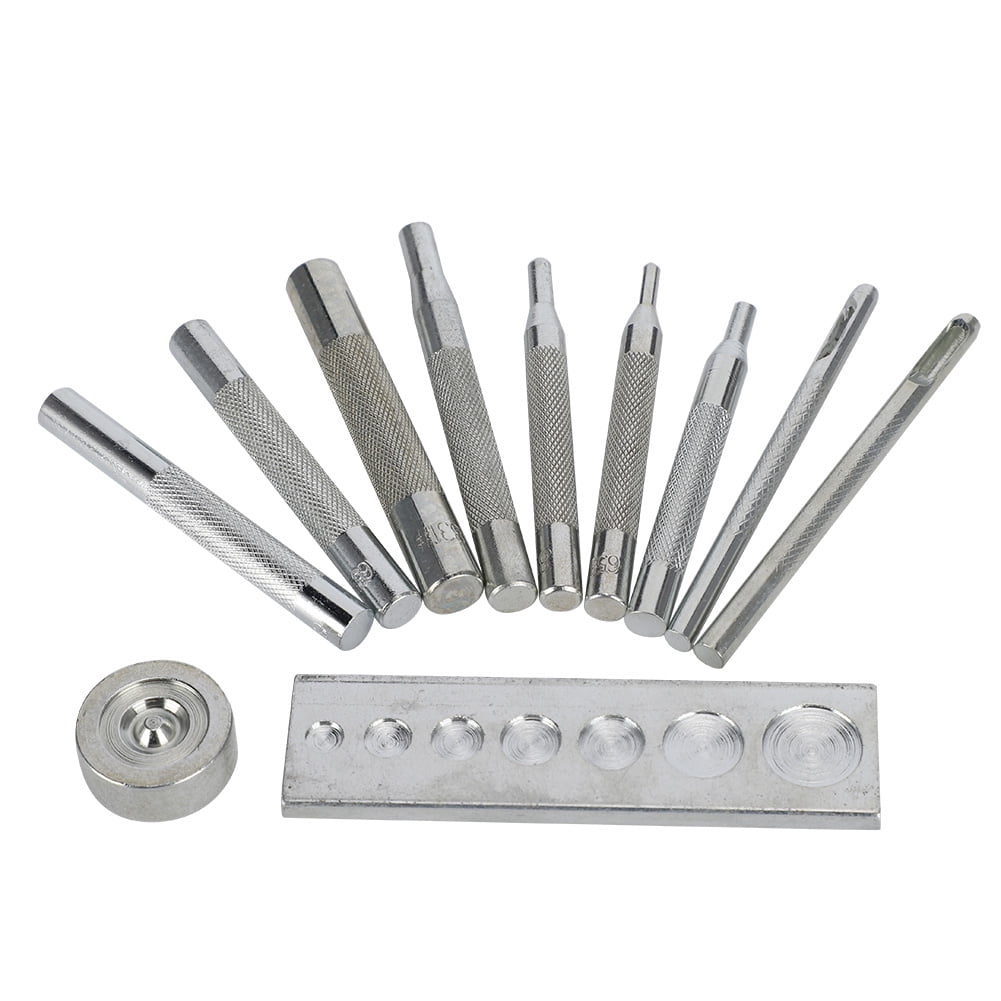 Punch Snap Kit Metal Handle Snap Fastener Rivet Setter Leather DIY ...
