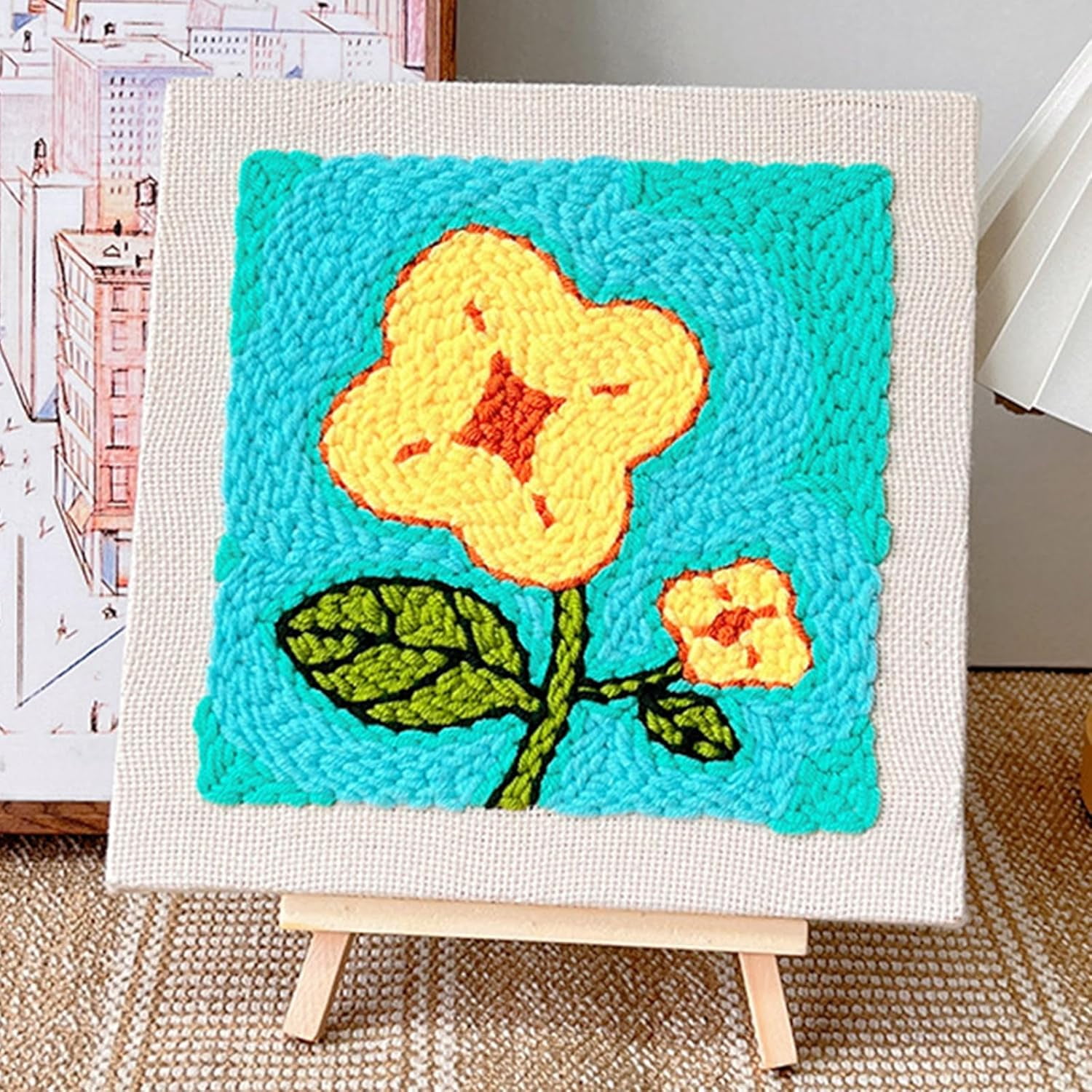 Punch Stitch Kit,Punch Needle Kit for Beginners,Punch Stitching Kit for ...