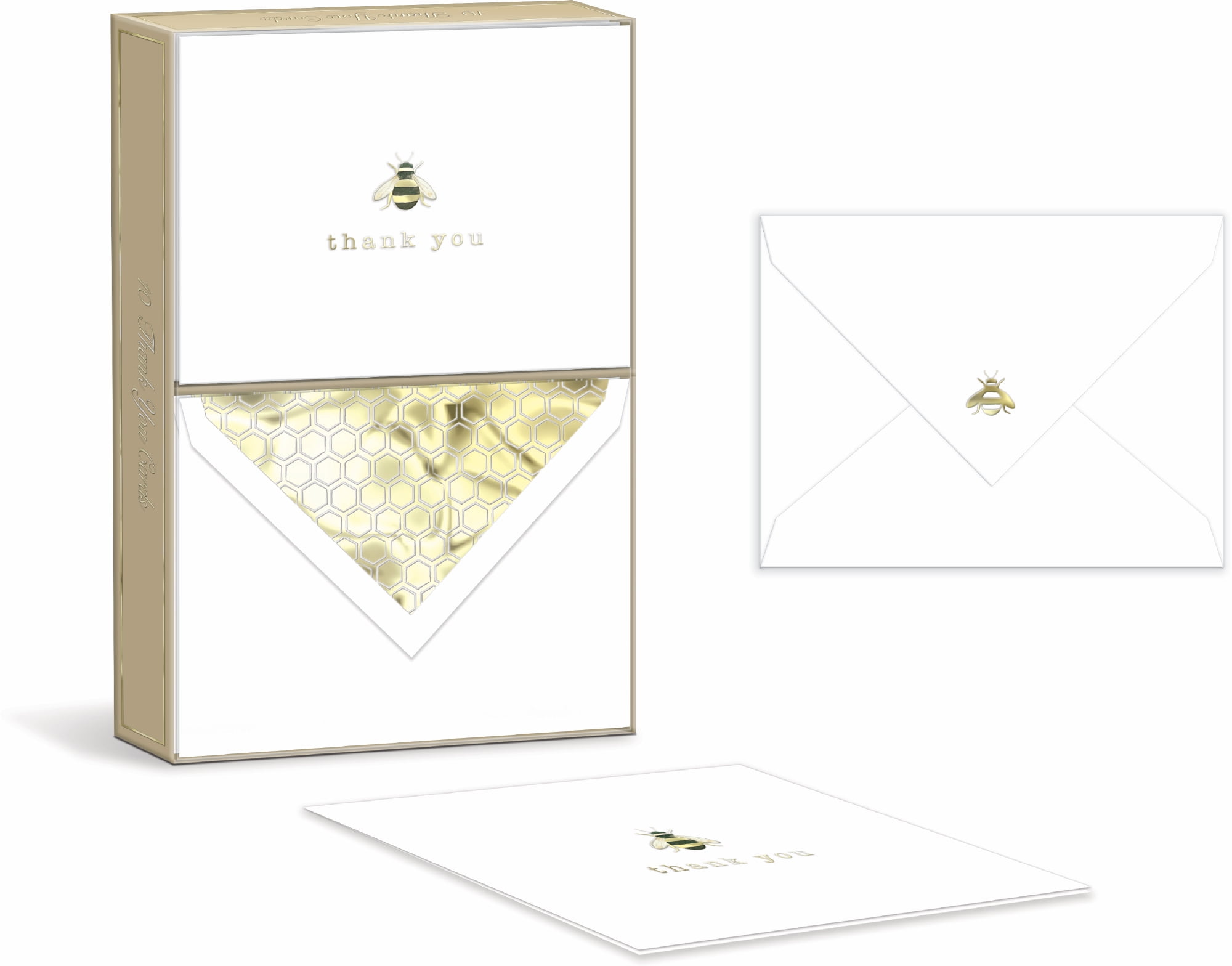 Punch Studio Bee Boxed Thank you Notecards, 5.5"x4.25", Set of 10 ...
