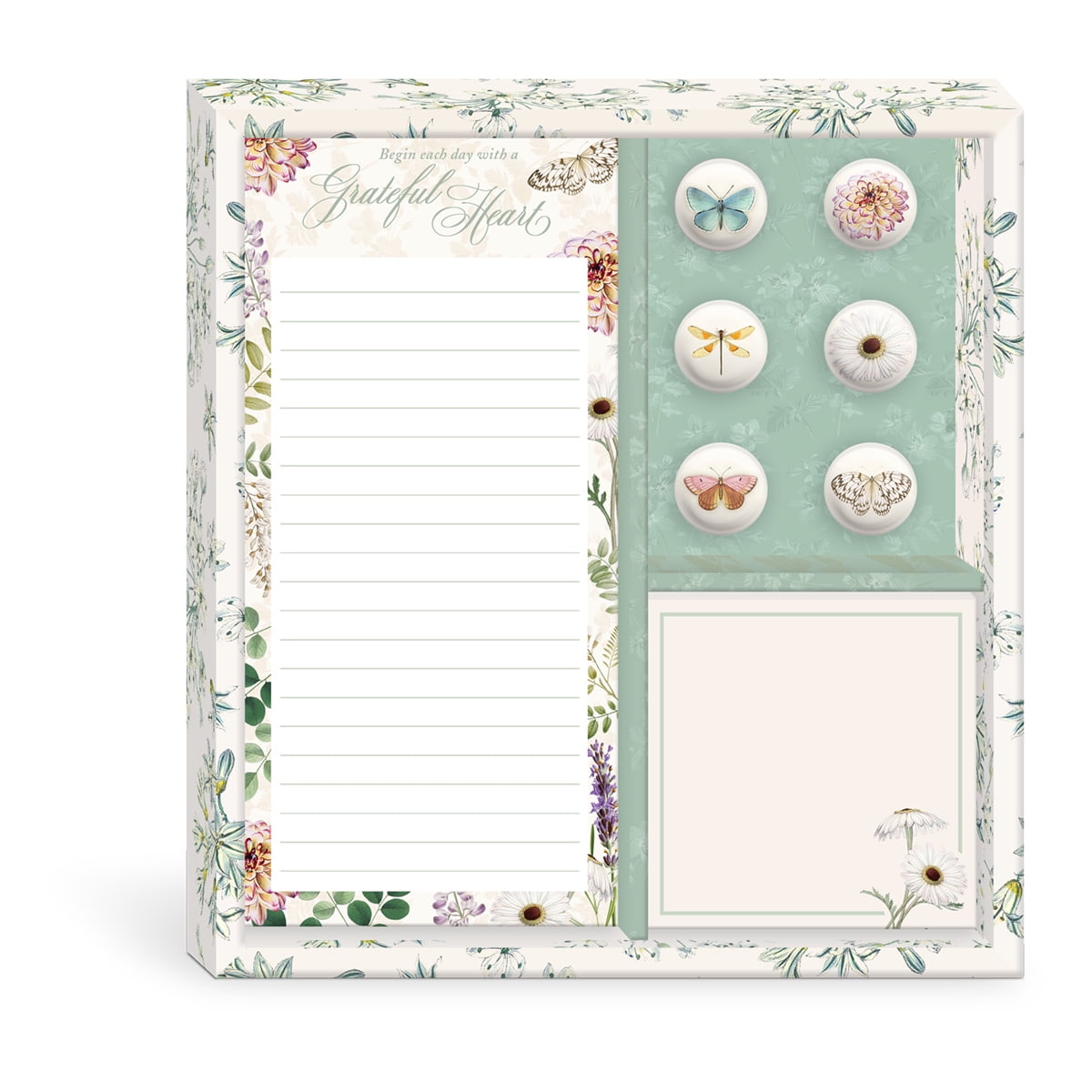 Punch Studio - Grateful Heart Notepads and Magnets Set - Walmart.com
