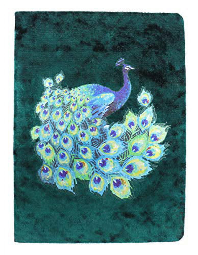 Punch Studio Journal CrushedVelvet Emerald Peacock - Walmart.com