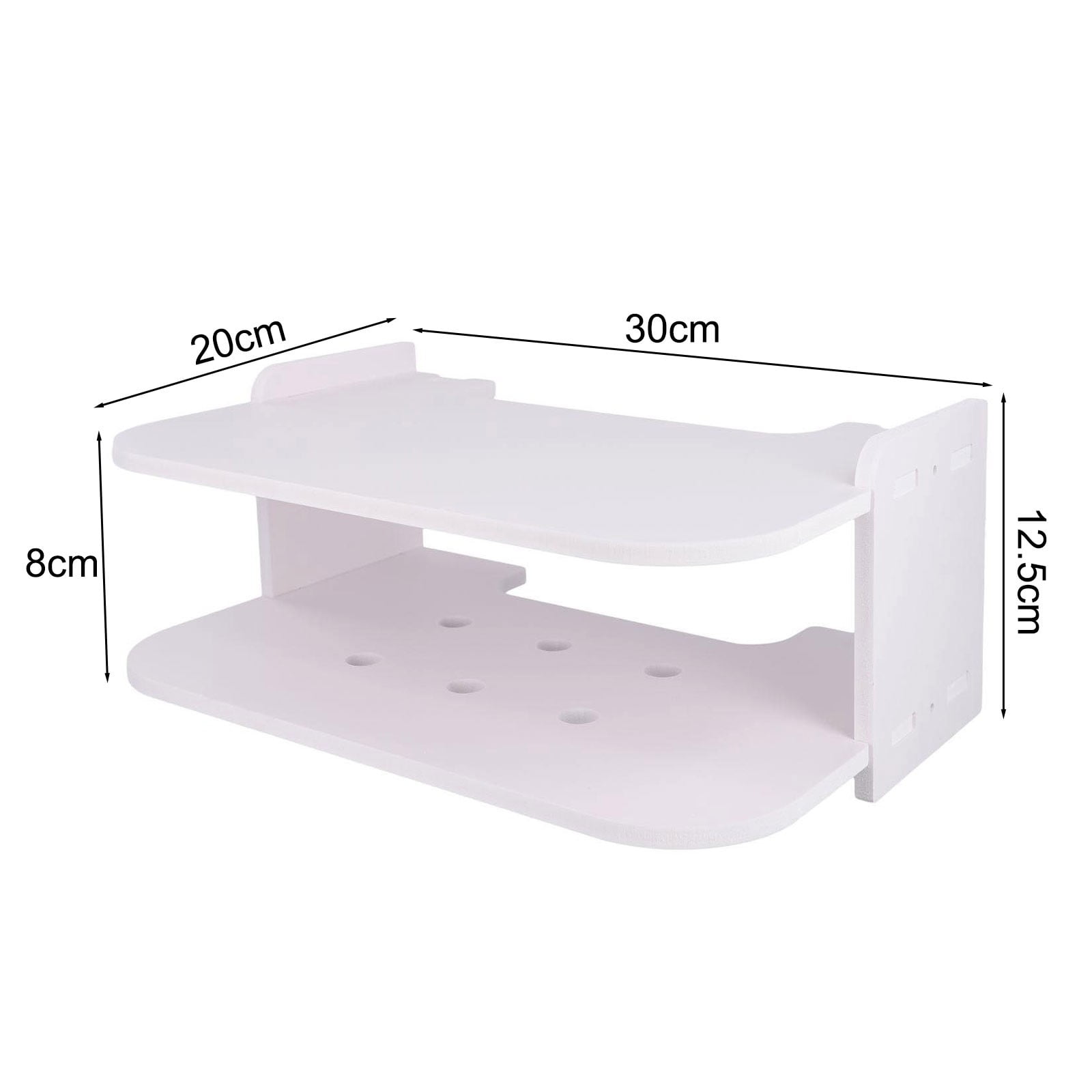 Punch-free living room TV wall set-top box rack rack router storage box ...