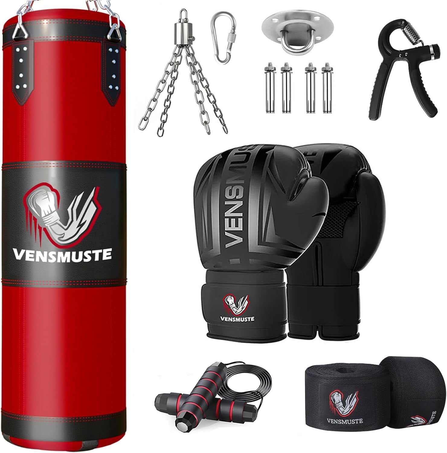 Punching Bag for Adults, 4FT Oxford Heavy Boxing Bag Set, Punching Bag ...