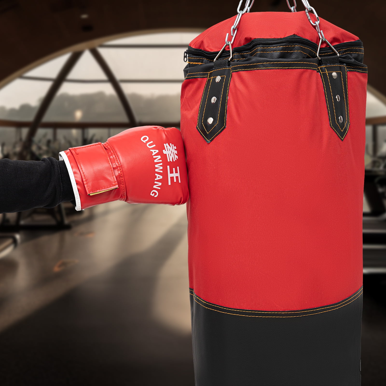Punching Bag For Adults PU Heavy Boxing Bag Set Unfilled Heavy Punching ...