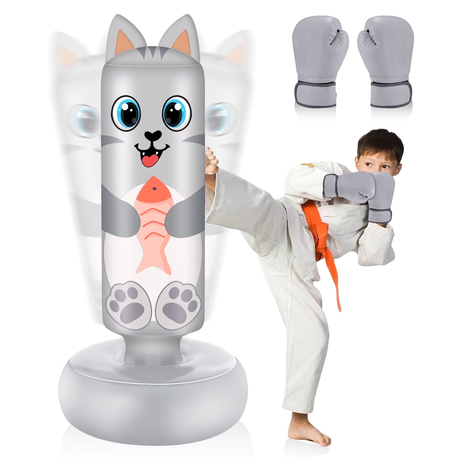Punching Bag/Inflatable Boxing for Kids for Practicing Karate ...