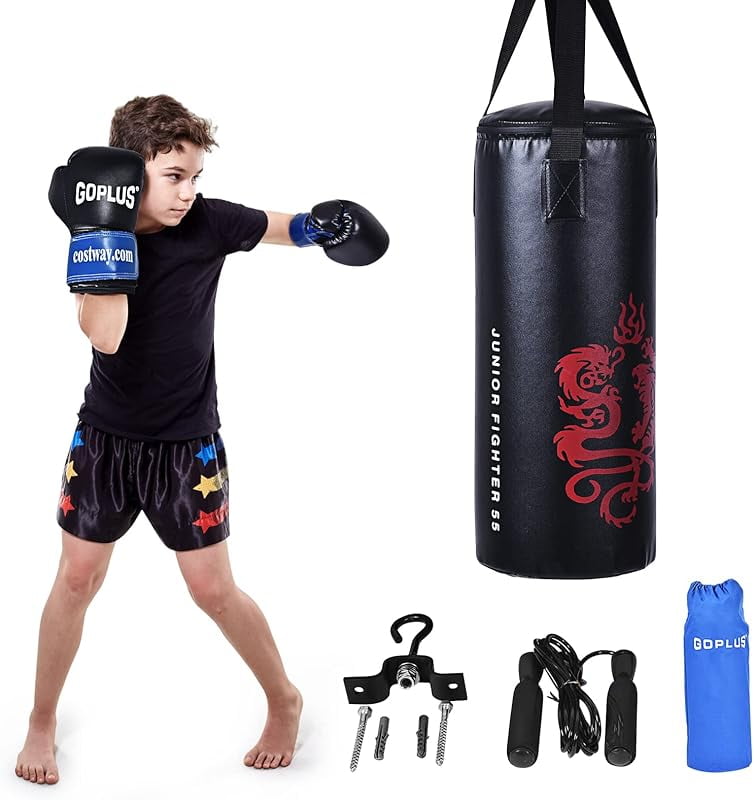 Punching Bag Set with Gloves, 22LBS/ 40LBS Filled Kick Boxing Bag ...