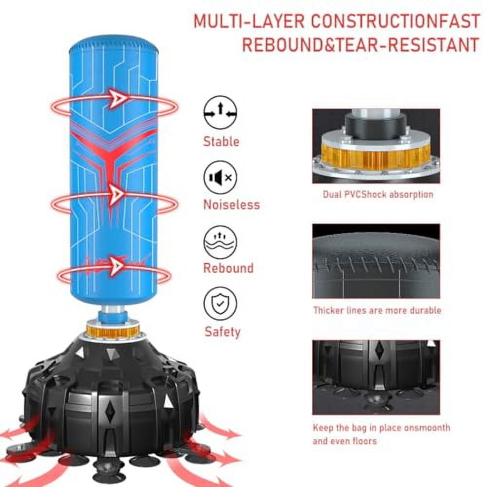 Punching Bag with Stand Adult 70" with Boxing Gloves,Boxing Bag with ...