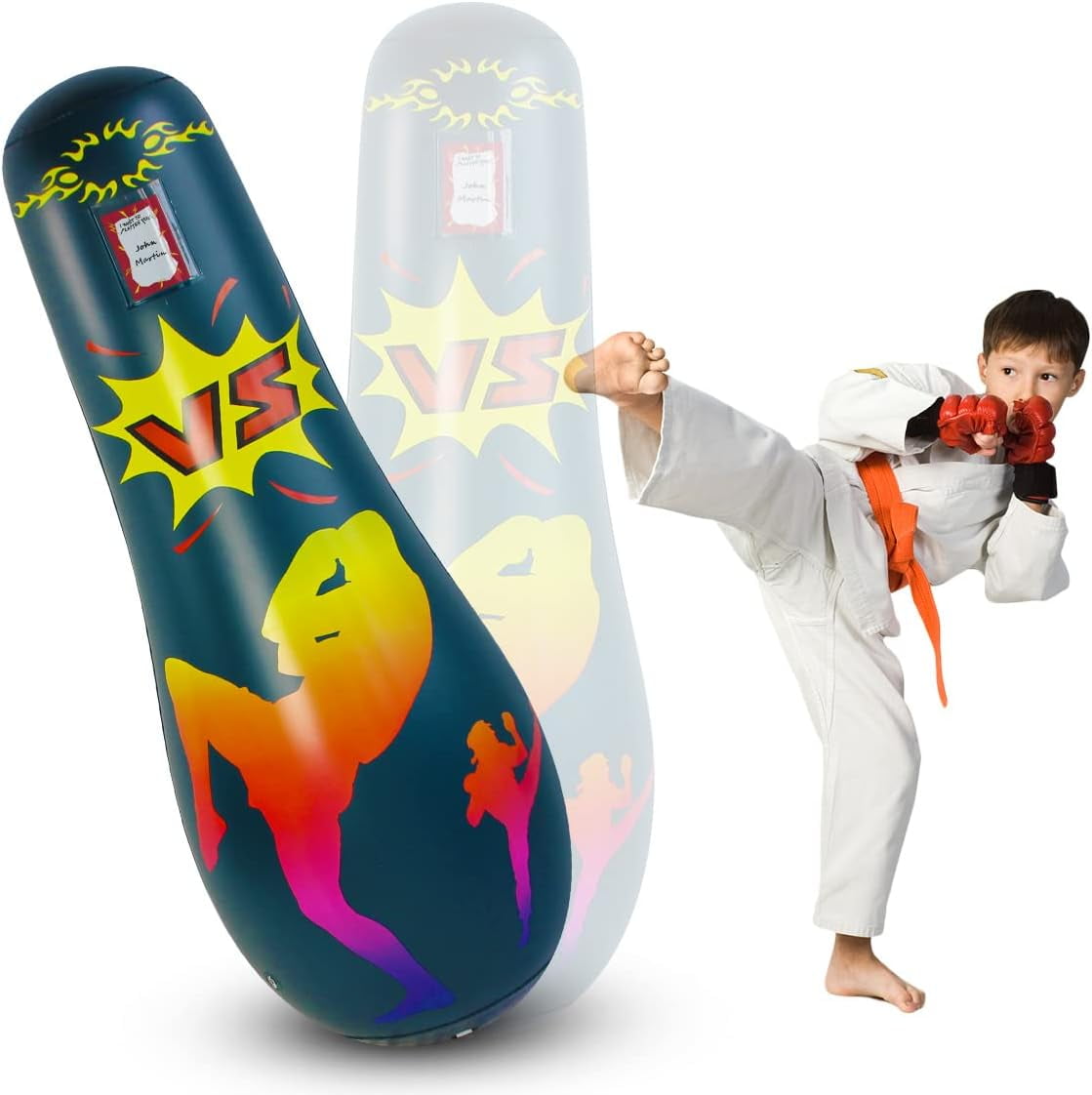 Punching Bag for Kids, Free Standing Boxing Bag for Bounce Back Focus ...