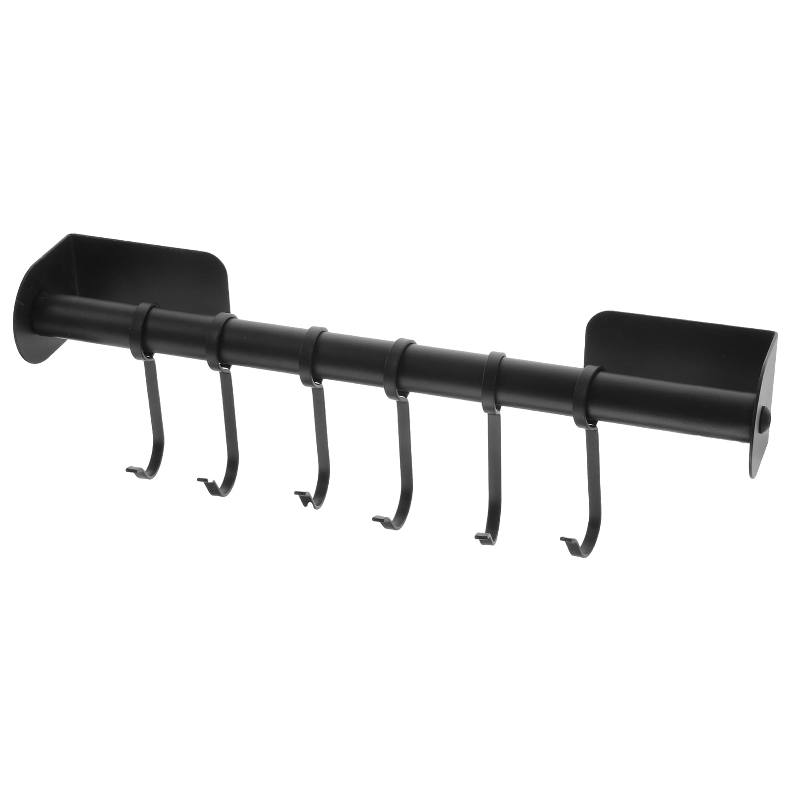 Punching Free Utensil Hanger Rack Moveable Hook Gadget Hanger 6-hook ...