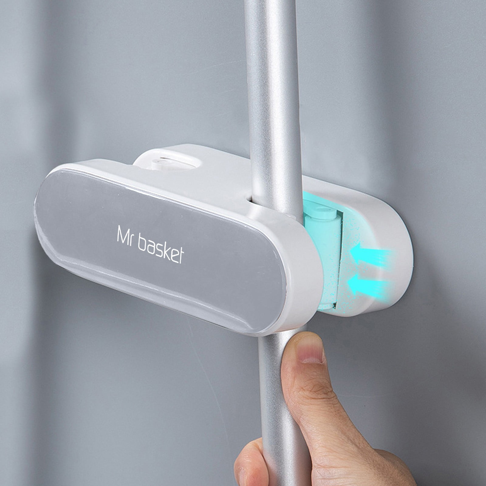 No Punching Mop Clip, Bathroom Mop Hook, Adhesive Brooms Hanger ...