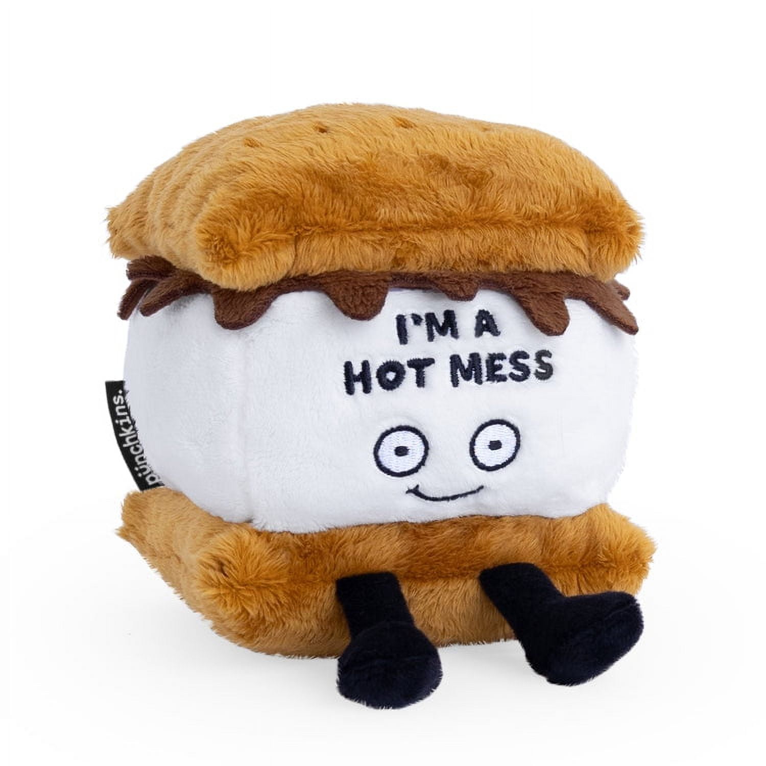 Punchkins - "I'm a Hot Mess" Plushie - Funny Pun White Elephant Novelty ...