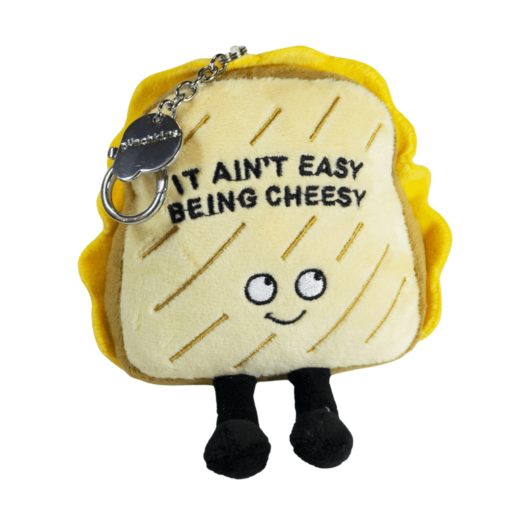 Punchkins "It Ain't Easy Being Cheesy" Grilled Cheese Keychain Plushie ...