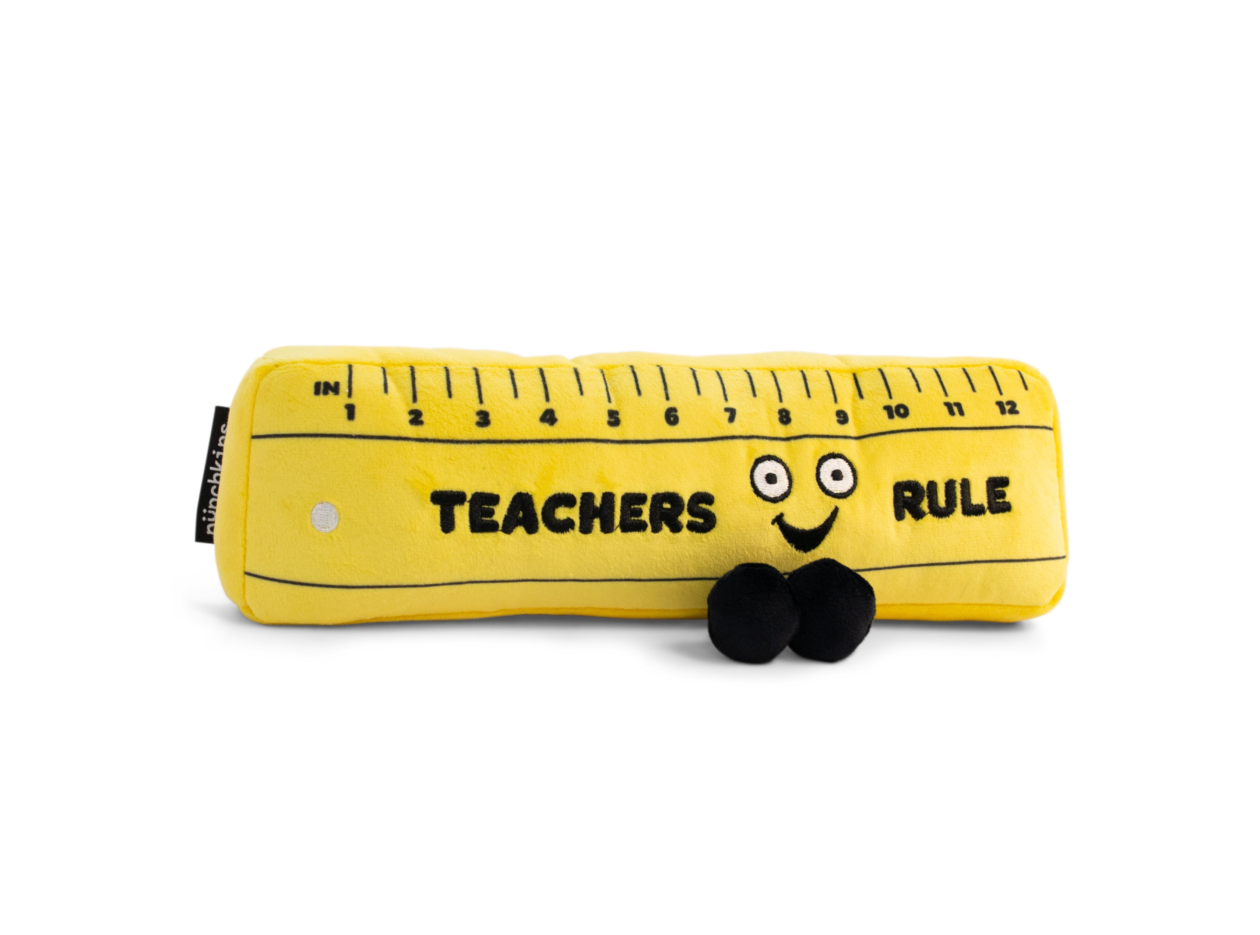 Punchkins Teachers Rule Ruler Plushie - Funny Meme, Pun White Elephant ...