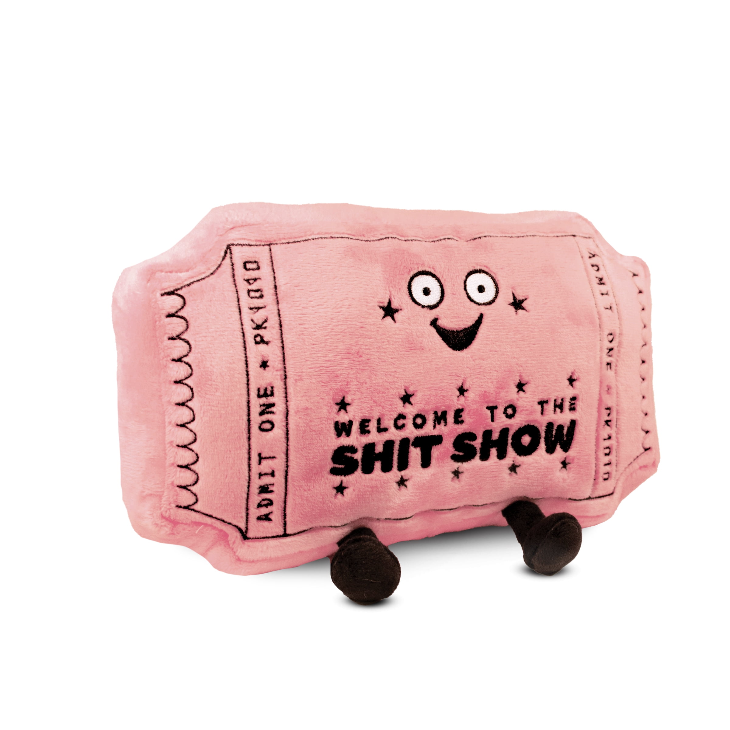 Punchkins Welcome to The Show Ticket Plushie - Funny Meme, Pun White ...