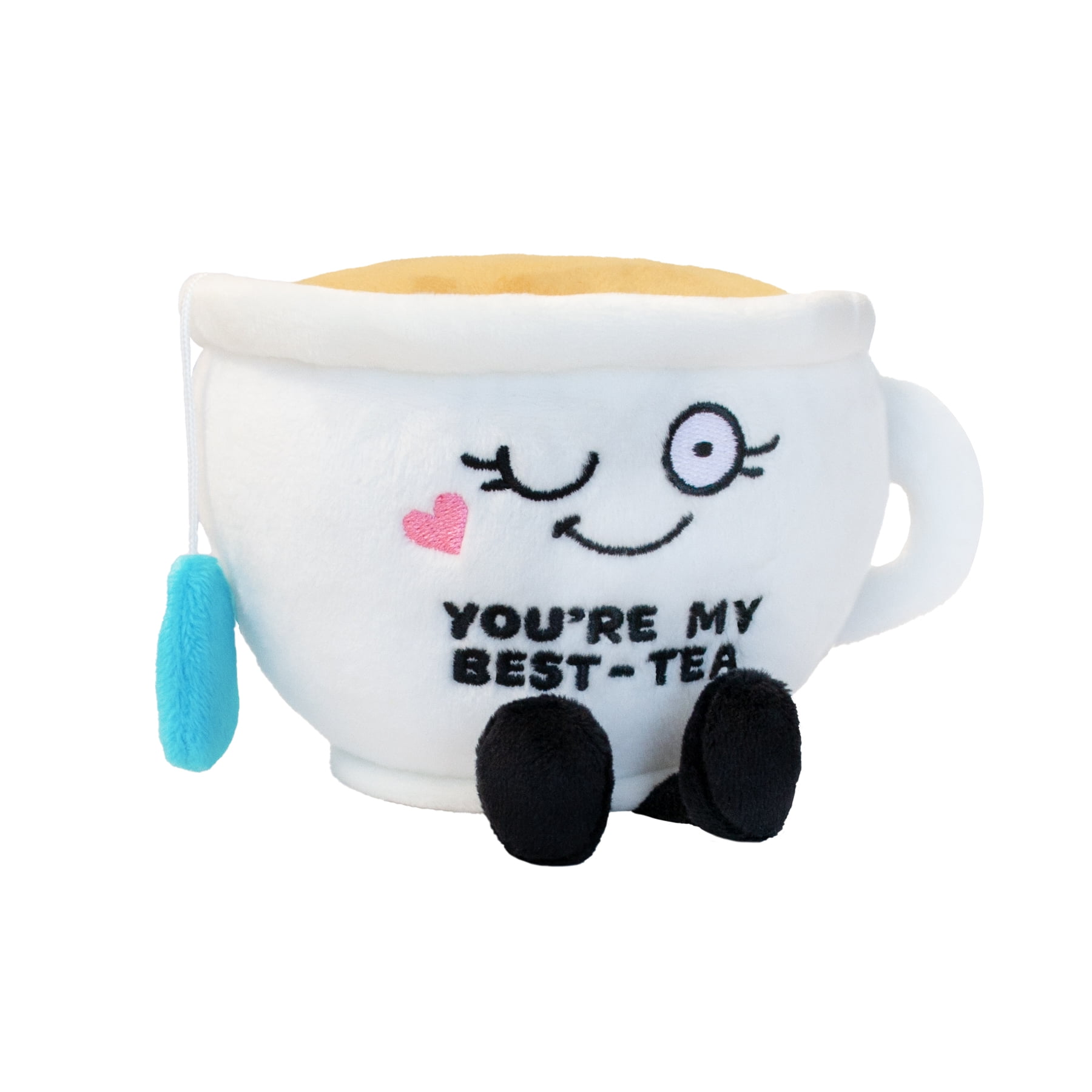 Punchkins You're My Best-Tea Teacup Bestie Plushie - Funny Meme, Pun ...