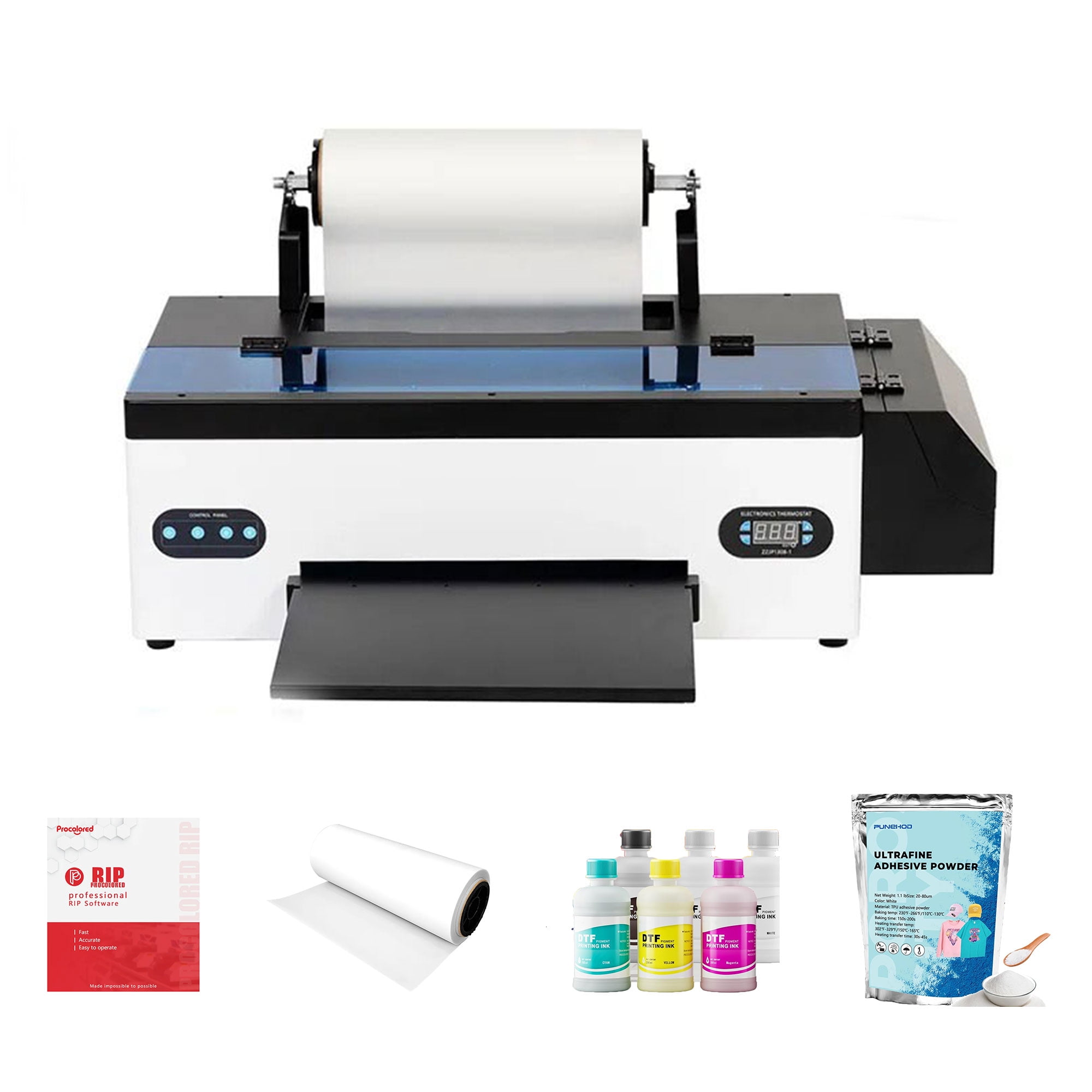 Punehod A3+ DTF Printer L1800 DTF Printing Kit for Shirt Printing - Walmart.com