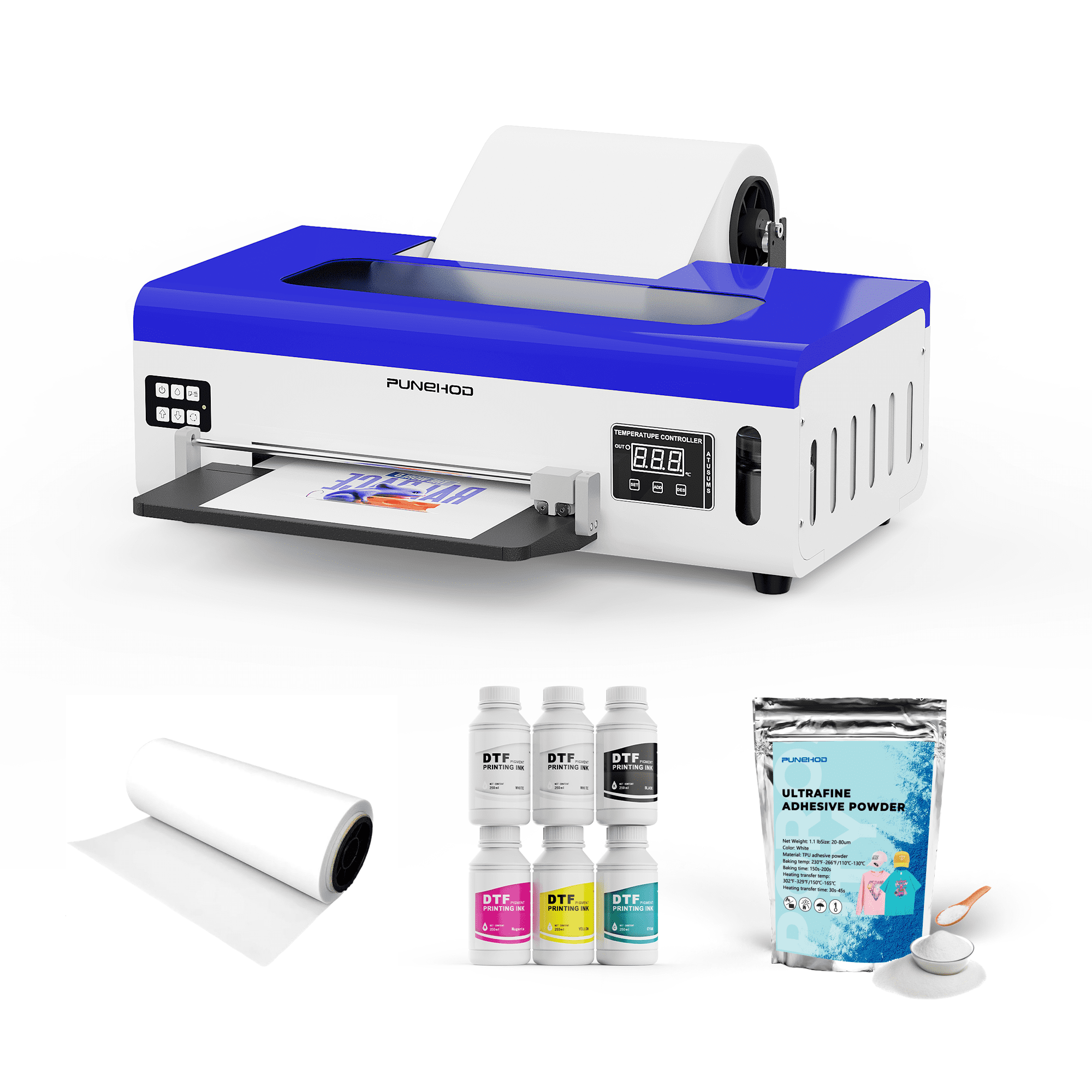 Punehod DTF Printer A4 L800 with Roll Feeder,DTF Transfer Machine for DIY Shirt - Walmart.com